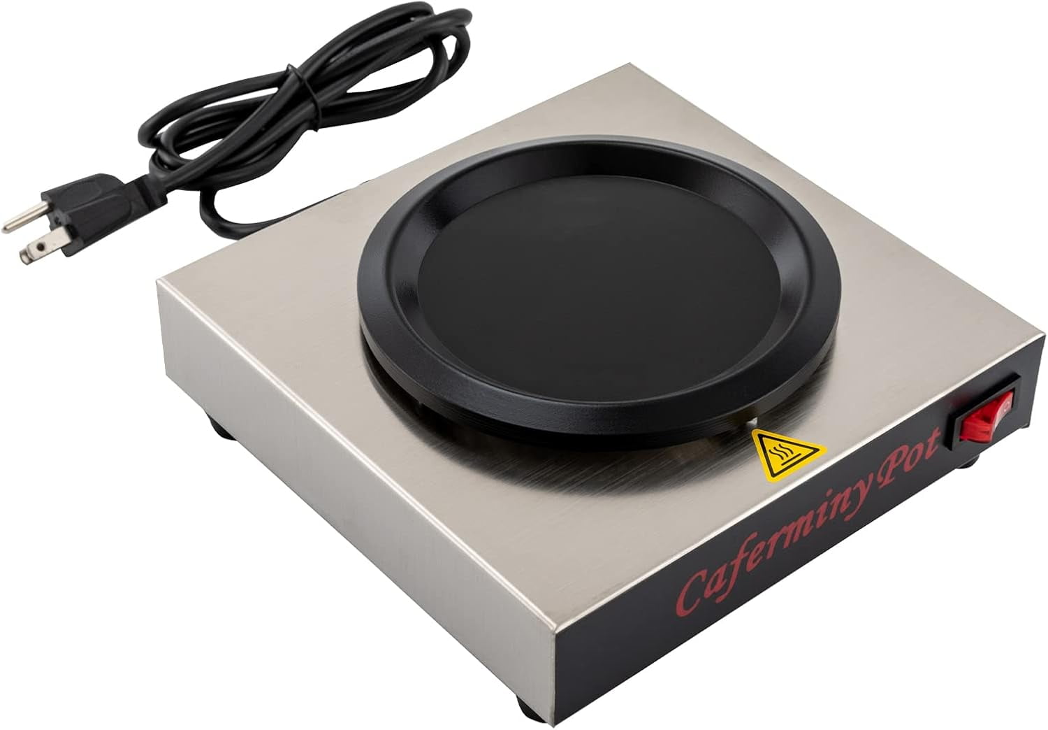Miumaeov Commercial Coffee Warmer Single Burner Decanter Warmer Plate ...
