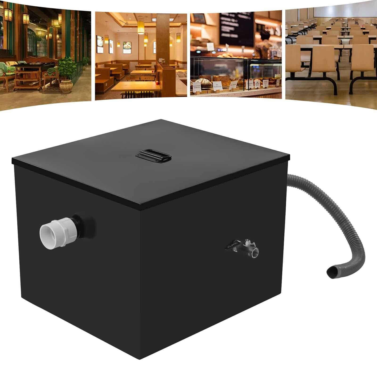 Miumaeov Commercial Grease Interceptor Trap Set 20 lbs Stainless Steel ...