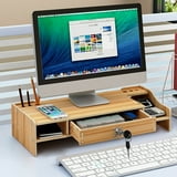 Miumaeov Computer Laptop Stand Monitor Holder Office Storage Drawer ...