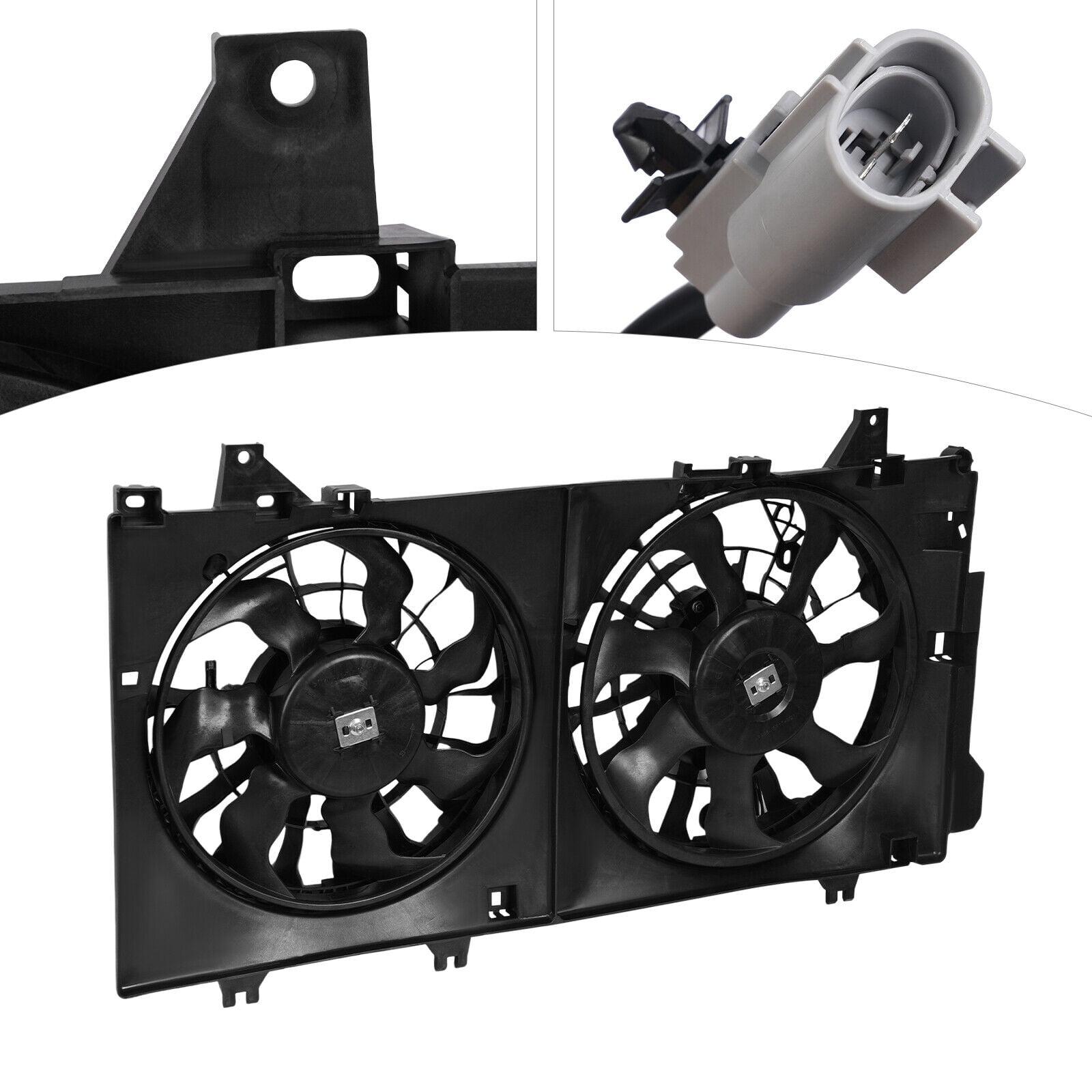 Miumaeov Cooling Fan Dual Radiator Cooling Fan Replacement for Mazda 3 ...