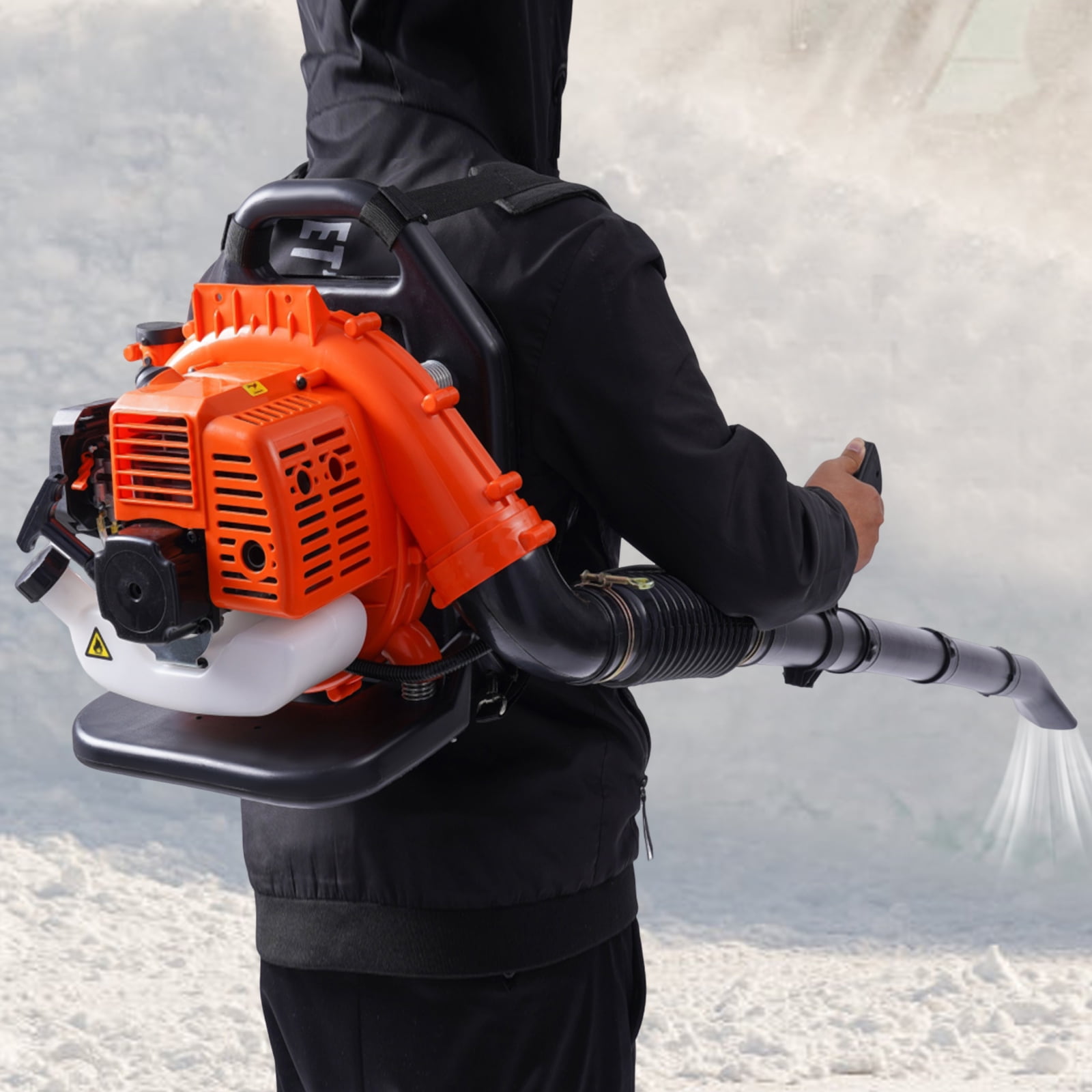 Miumaeov Cordless Backpack Leaf Blower 42.7cc 2-Stroke Gas Powered Leaf ...