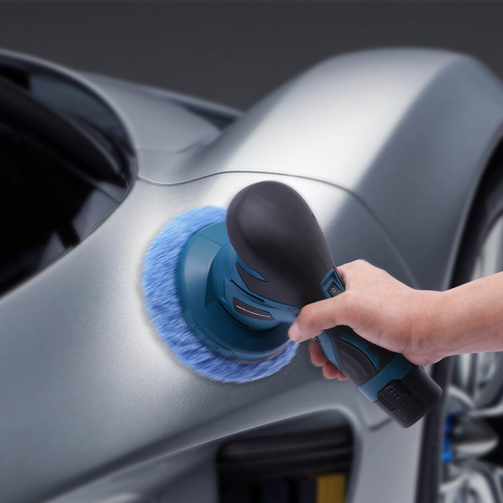 Miumaeov Cordless Car Buffer Polisher Kit with Rechargeable 12V Lithium ...