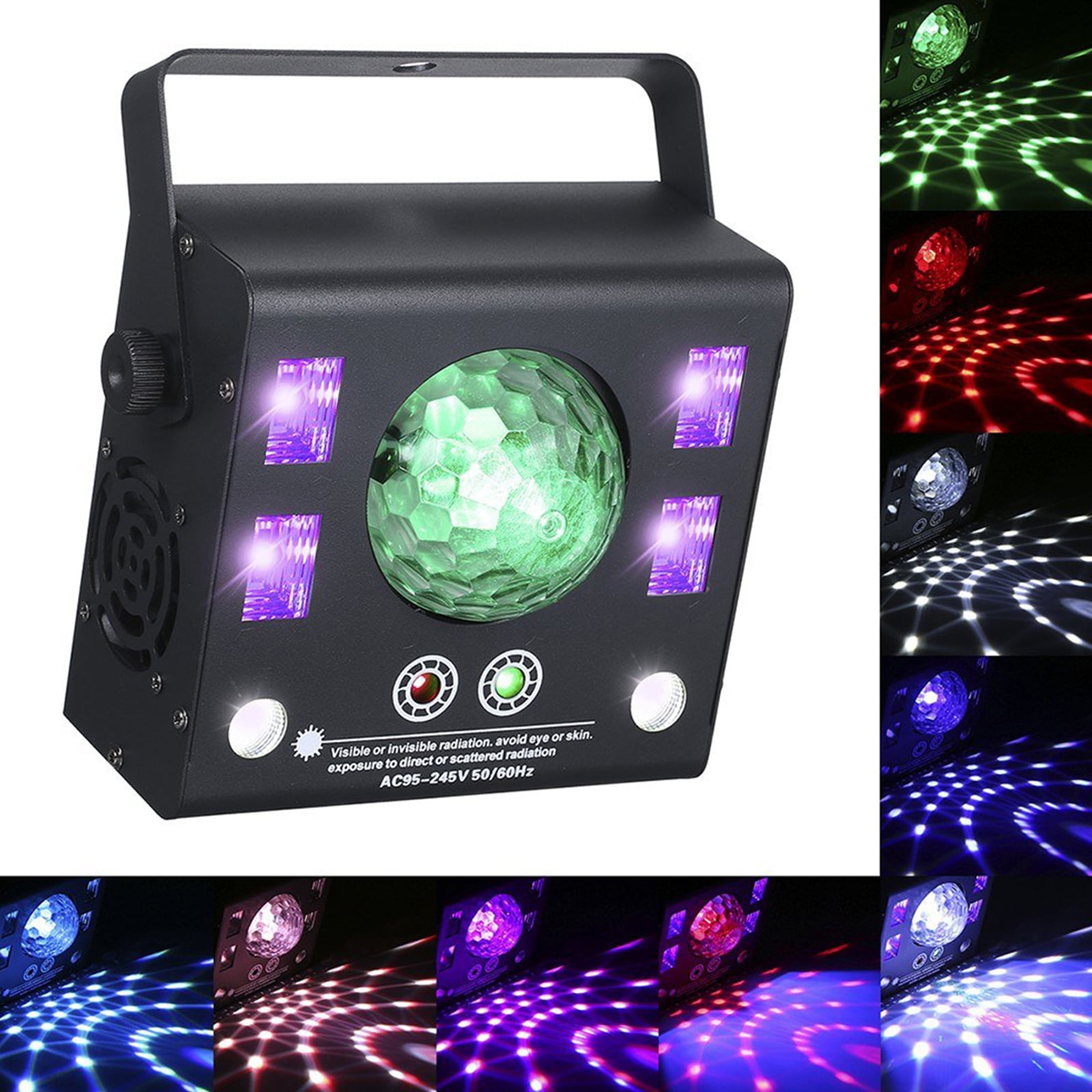 Miumaeov DJ Stage Light LED 4 in 1 Mixed Lighting Effect Strobe Ball ...