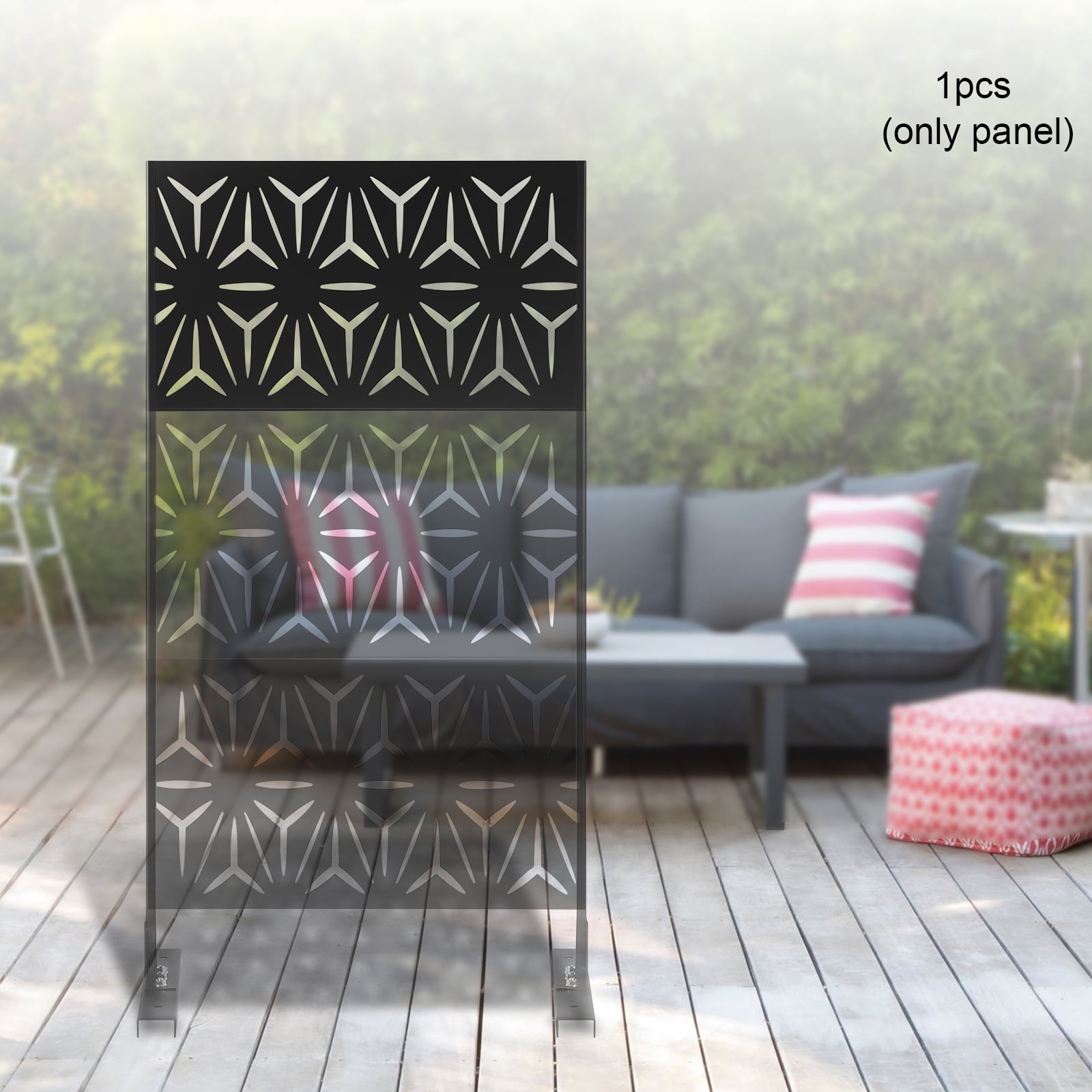 Miumaeov Decorative Outdoor Privacy Screen Panels, Metal Privacy Screen ...