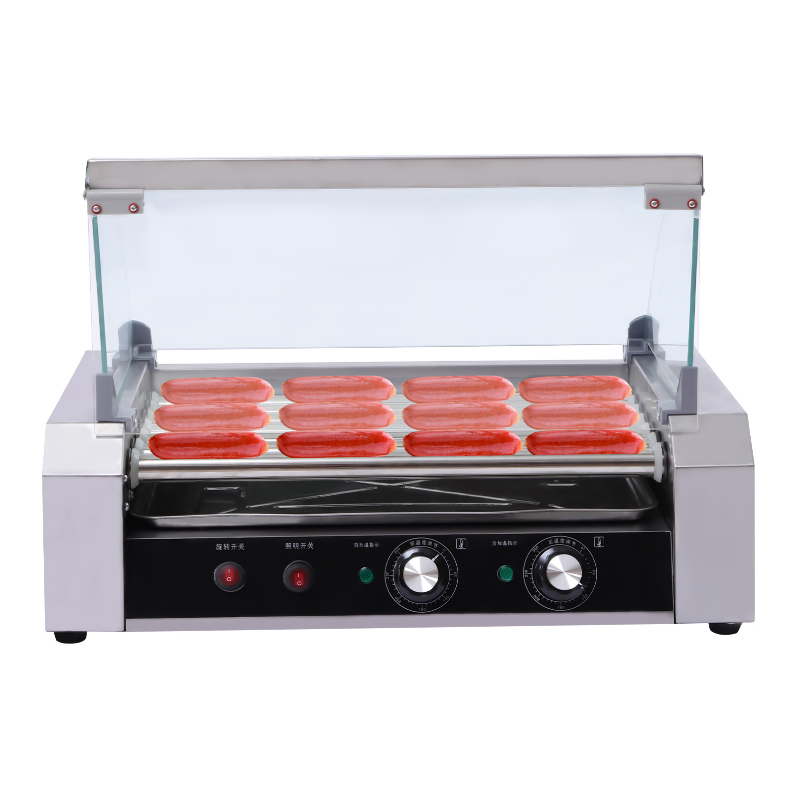 Miumaeov Detachable Cover Countertop Electric Hot Dog Machine sausages ...