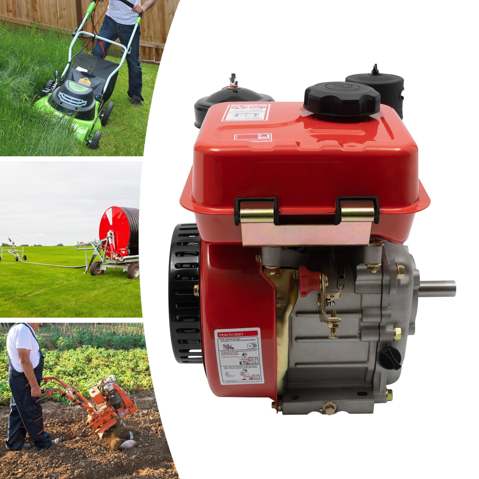 Miumaeov Diesel Engine, Single Cylinder, 4-Stroke, Forced Air-Cooled, 2 ...