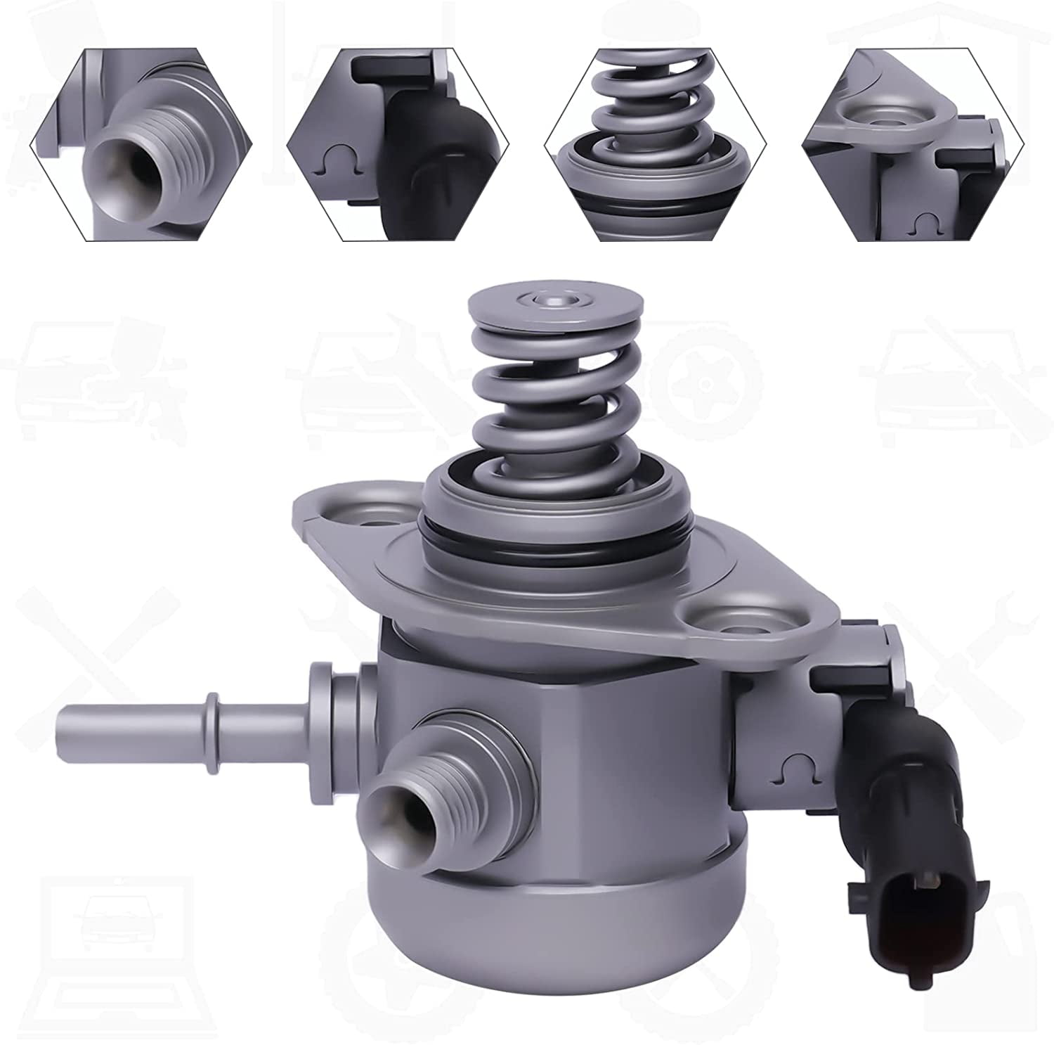 Miumaeov High Pressure Fuel Pump, Direct Injection, Fits 2012-2015 ...