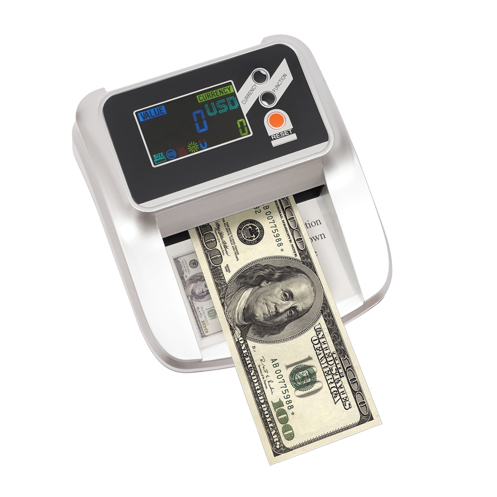 Miumaeov Dollar Bill Detector Money Counter Machine Counterfeit Money ...