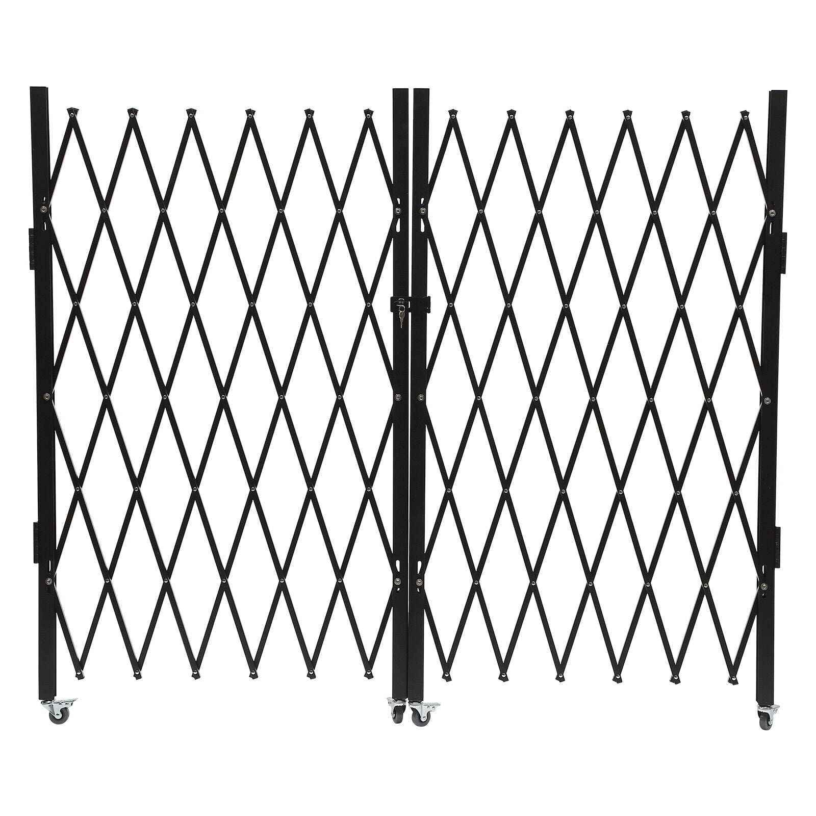 Miumaeov Double Folding Security Gate Rolling Door Gate Flexible ...