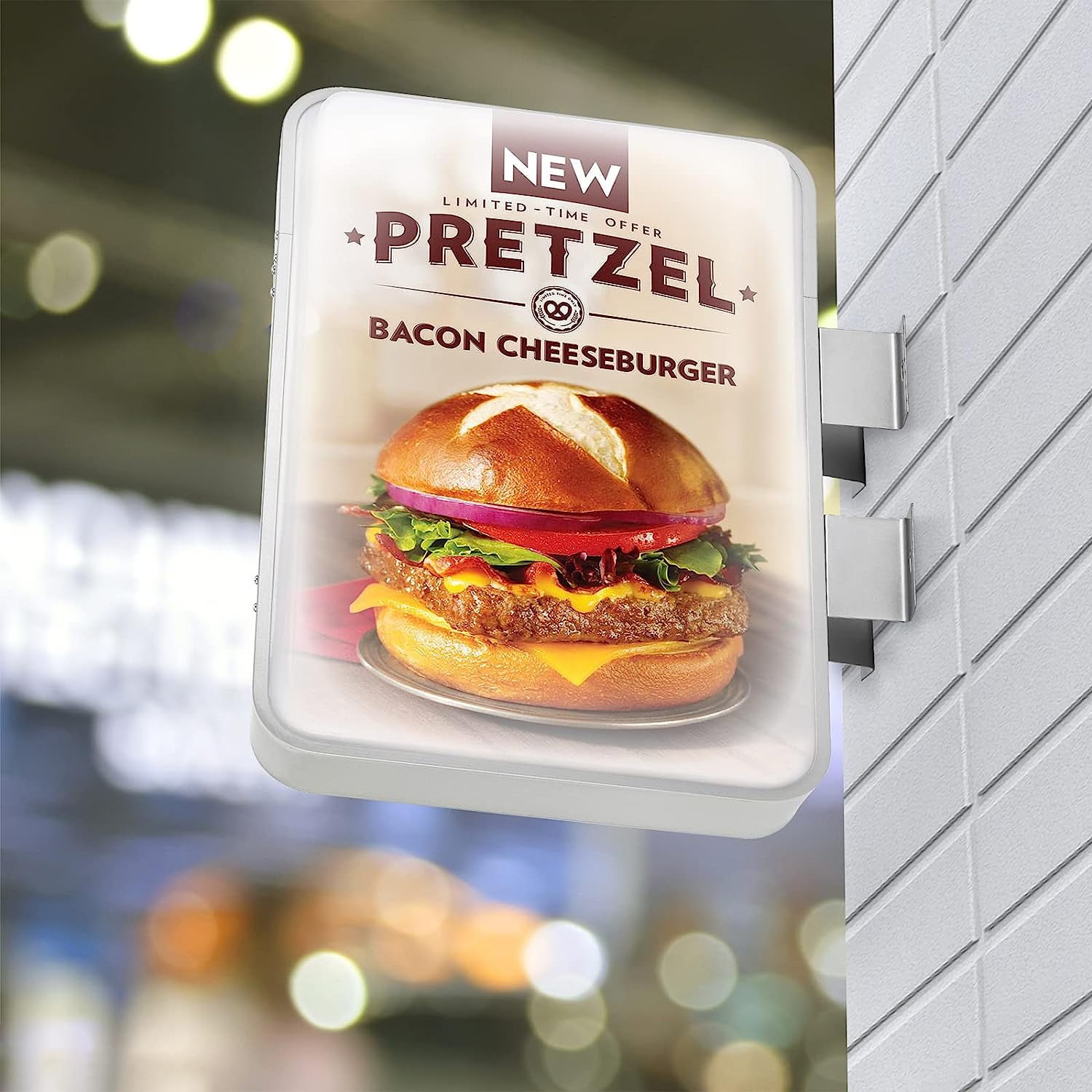 Miumaeov Double-Sided Advertising Light Box with IP65 Waterproof Grade ...