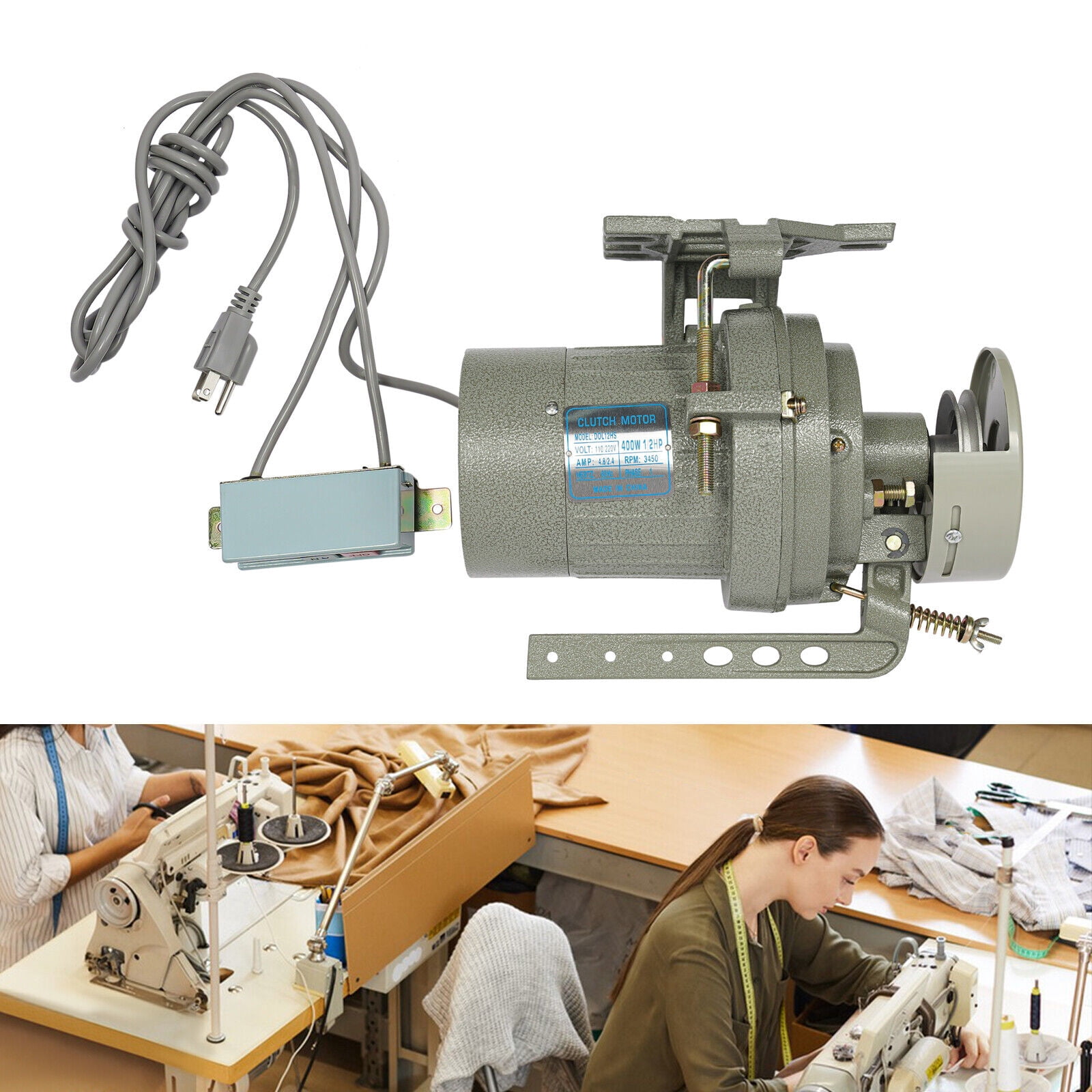 Miumaeov Electric Clutch Motor Industrial Sewing Machine Brushless ...