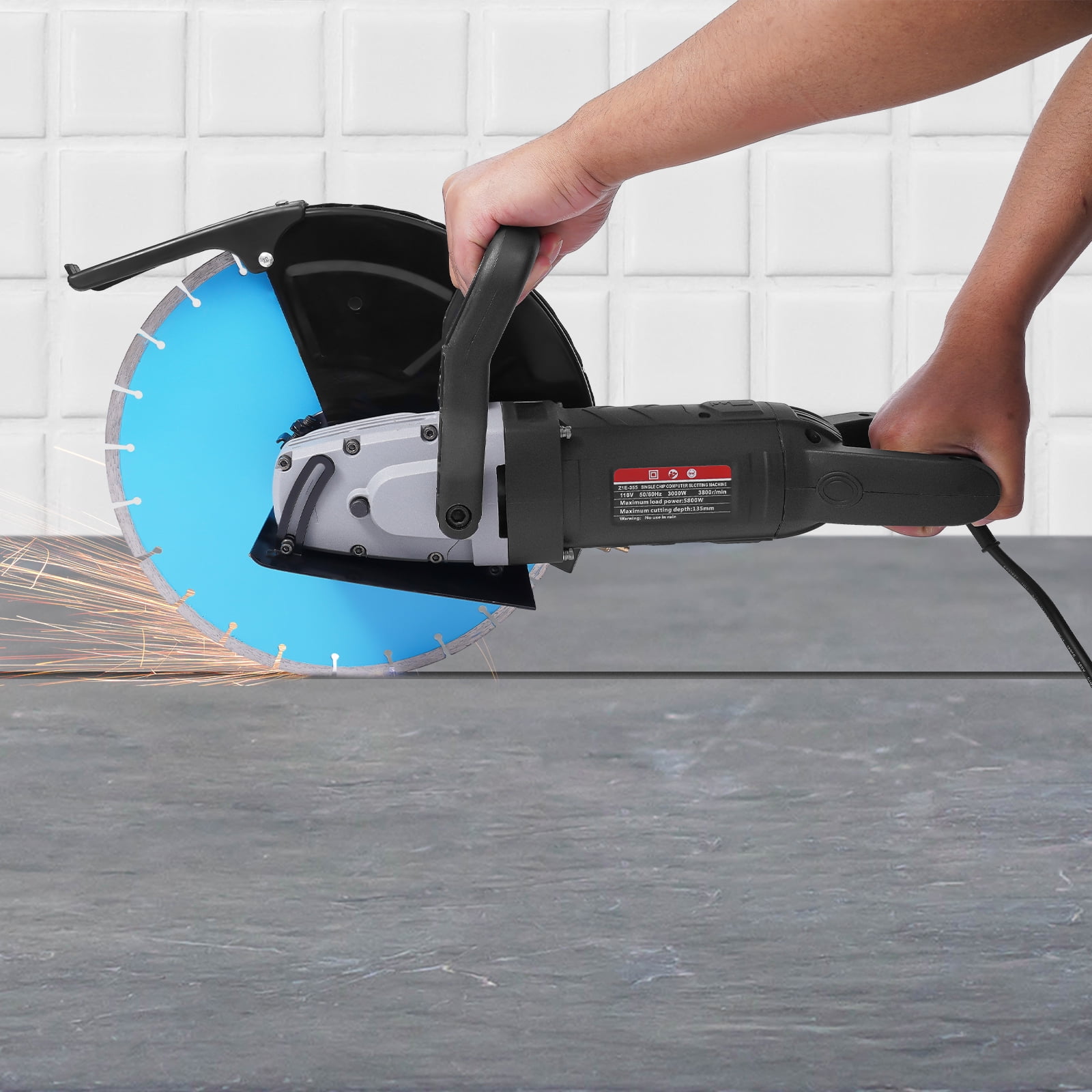 Miumaeov Electric Concrete Saw 14" 3000W Electric Corded Circular ...