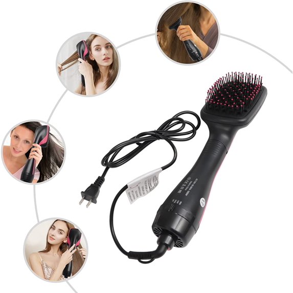 Miumaeov Electric Heated Comb Hair Straightening Hot Comb Straight ...