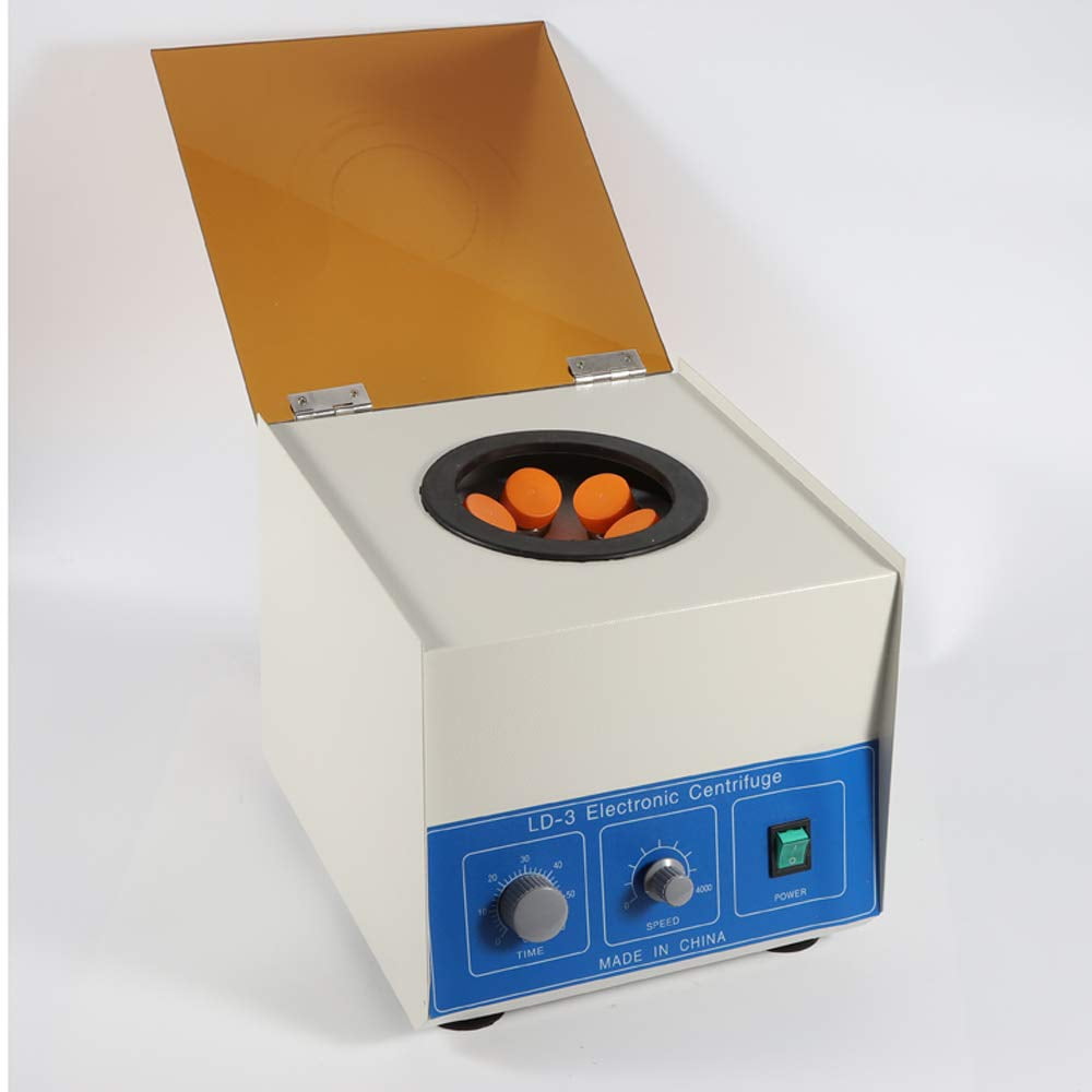 Miumaeov Electric Lab Benchtop Centrifuge LD-3 Low-Speed 4000rpm Centrifuge Machine 6 Tubes x ...