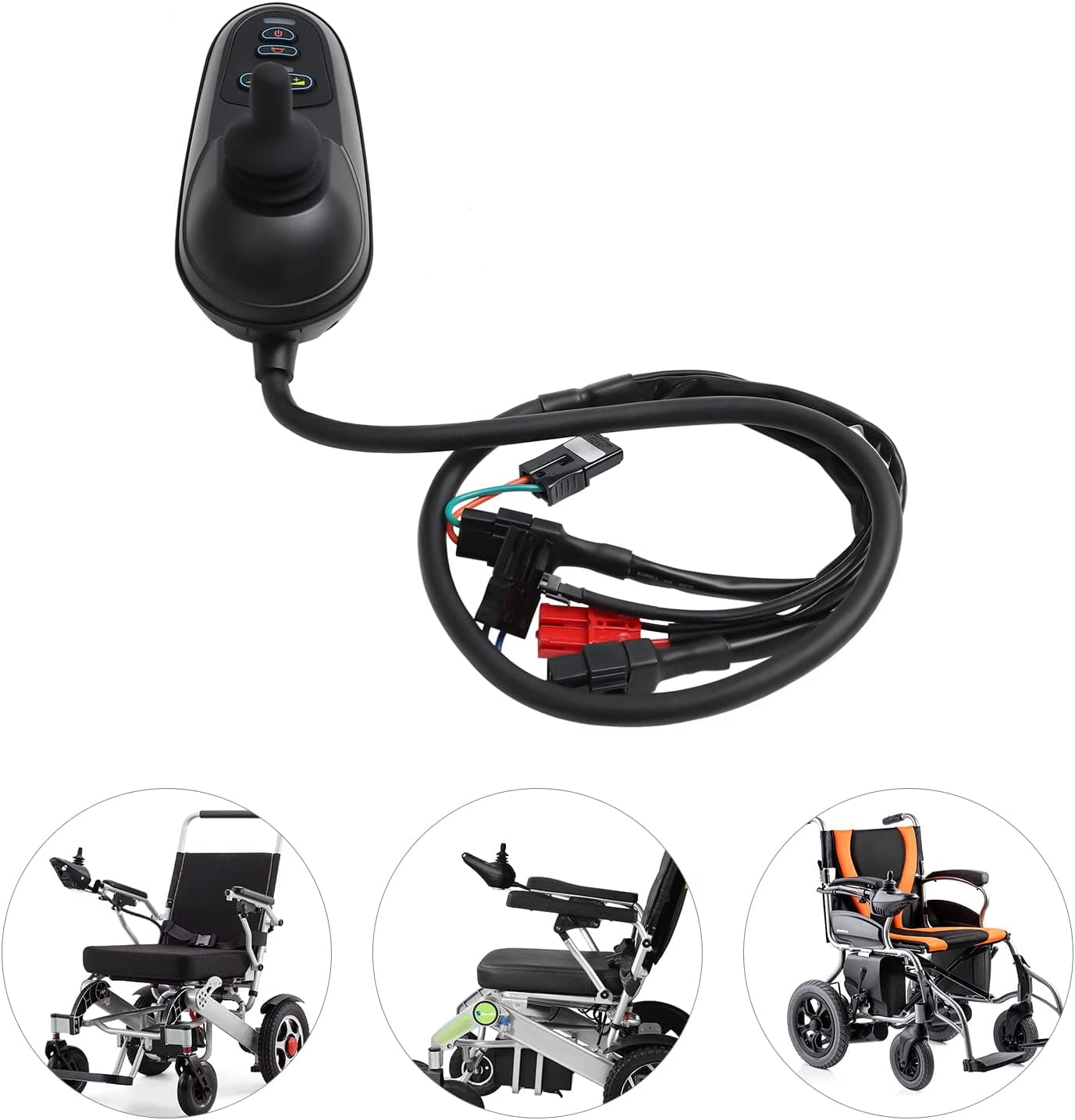 Miumaeov Electric Mobility Wheelchair Carts Joystick Controller Handle ...