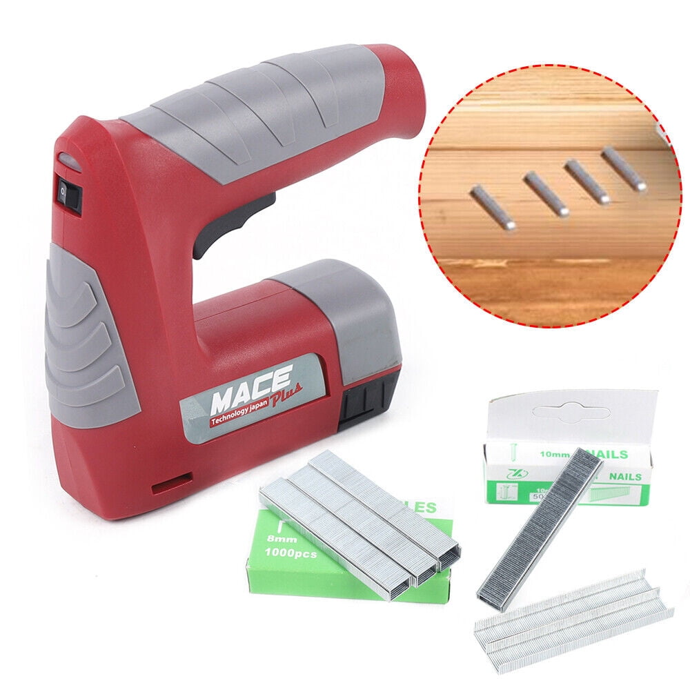 Miumaeov Electric Nail Gun Heavy Duty Staple Gun Cordless Stapler ...