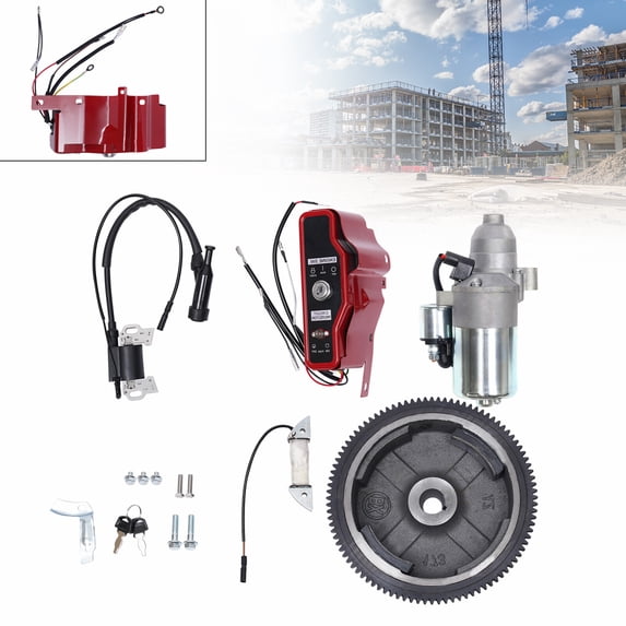 Miumaeov Electric Start Flywheel Starter Motor Kit For Honda GX240 8HP ...