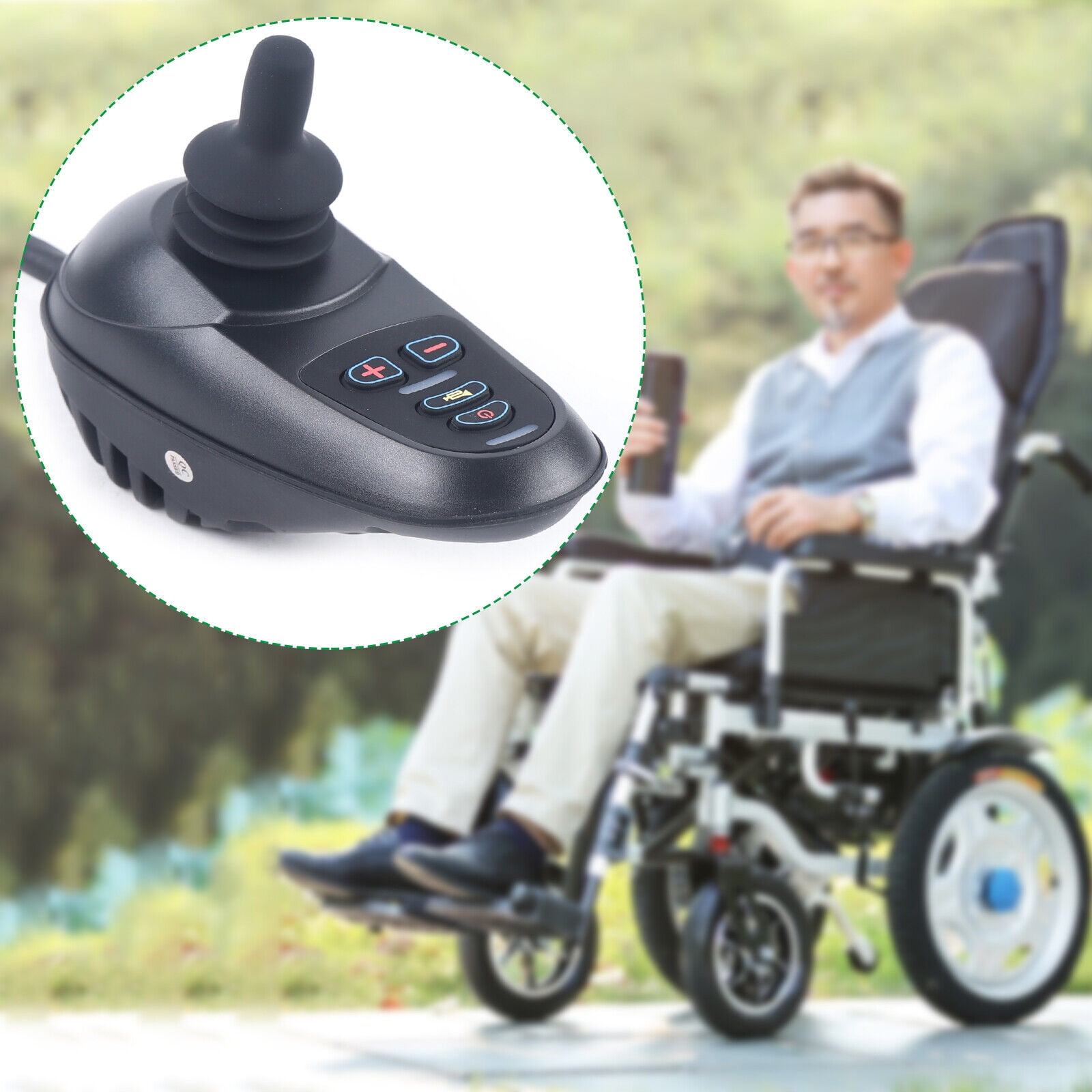 Miumaeov Electric Wheelchair Command Joystick,24V DC LED Instruction ...
