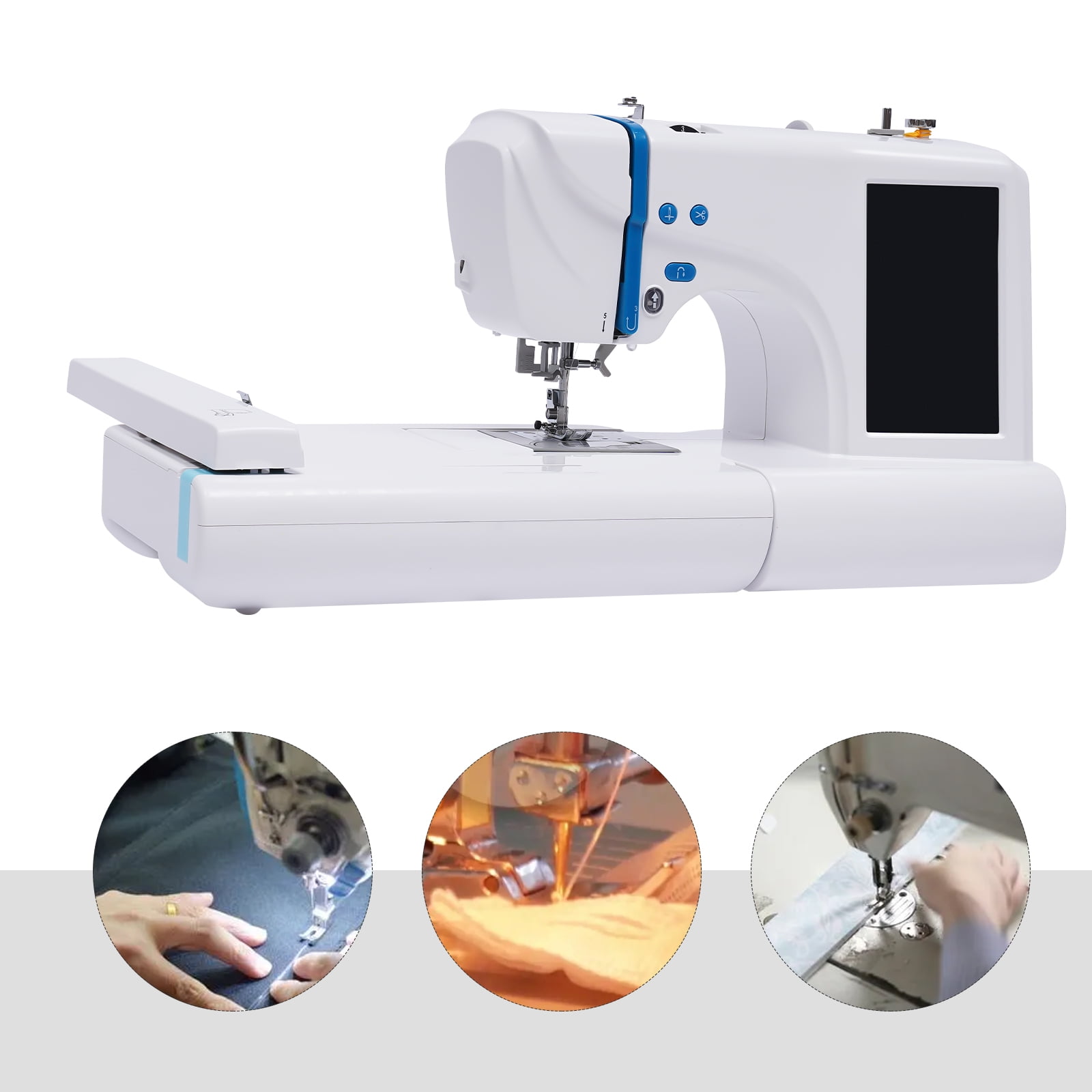 Miumaeov Smart Embroidery Machines, Computerized for Beginners, Built ...