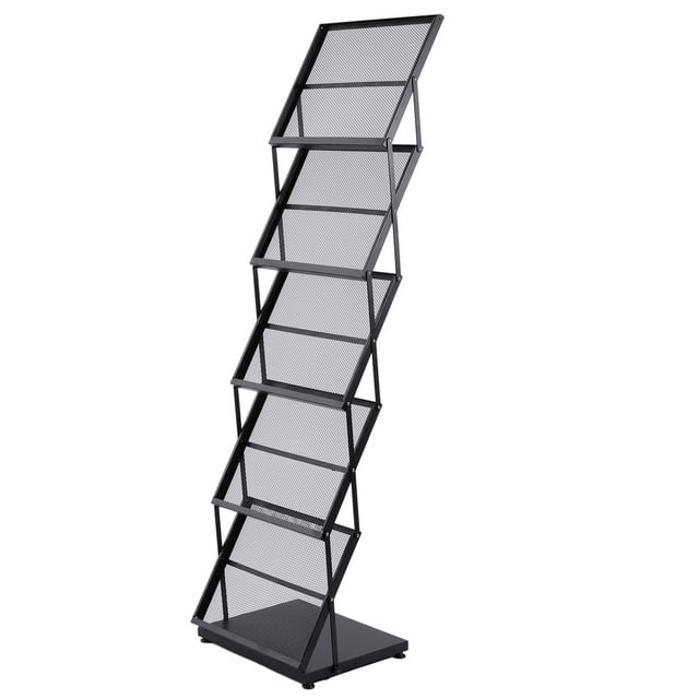 Miumaeov 5-Layer Foldable Metal Vertical Document Shelves, Office ...