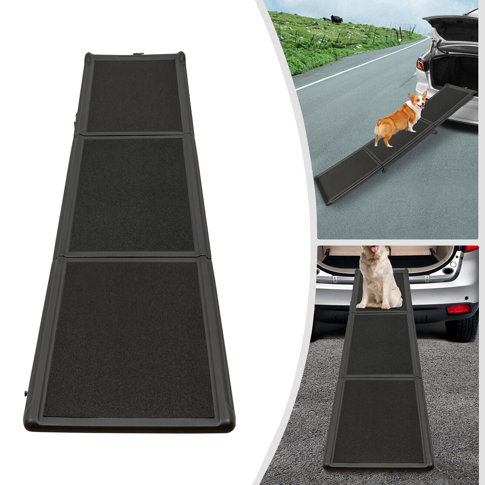 Miumaeov Foldable Pet Stair Ramp Portable Pet Ramp Dog Steps for Dogs ...