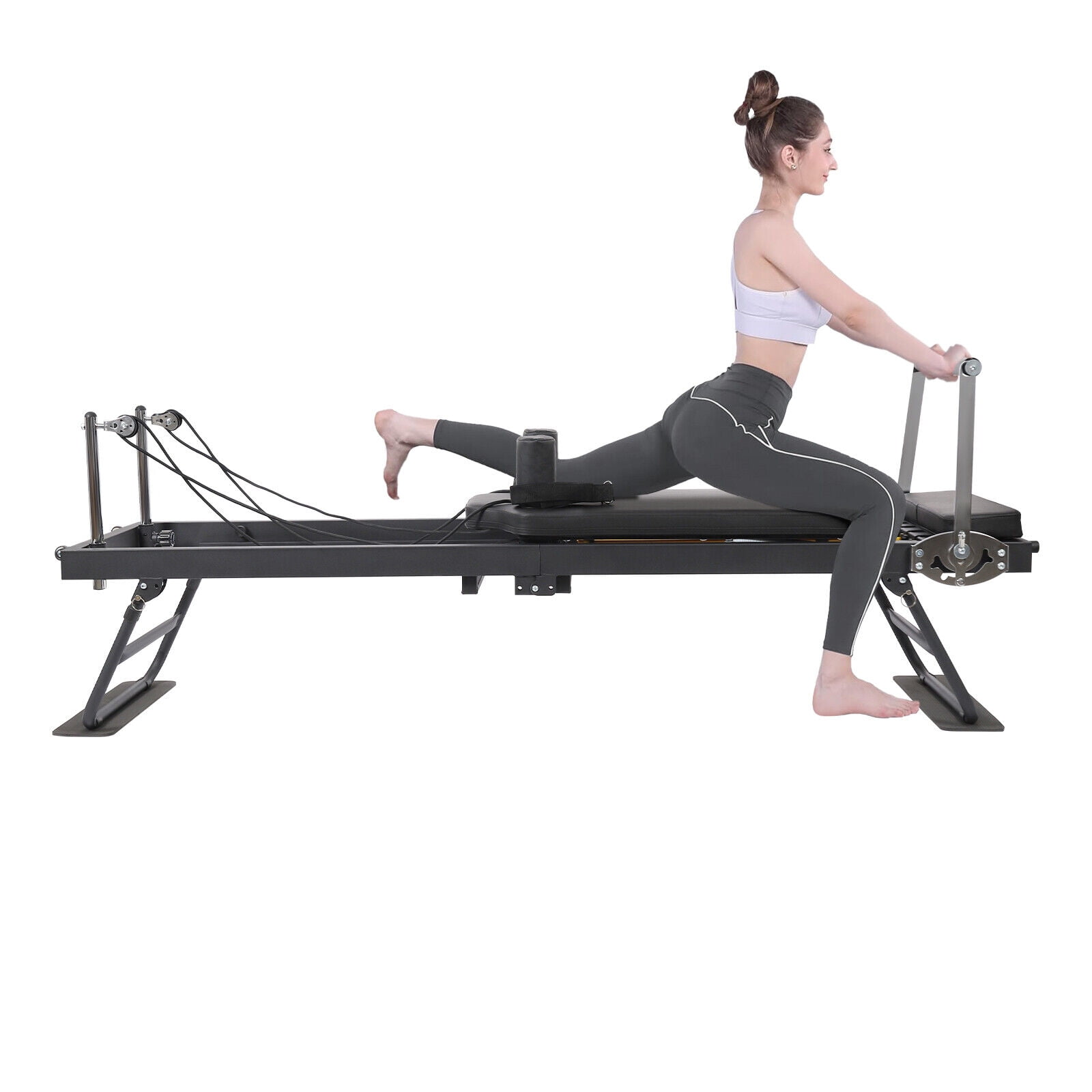 Miumaeov Foldable Pilates Reformer Machine Multifunctional Home Yoga ...