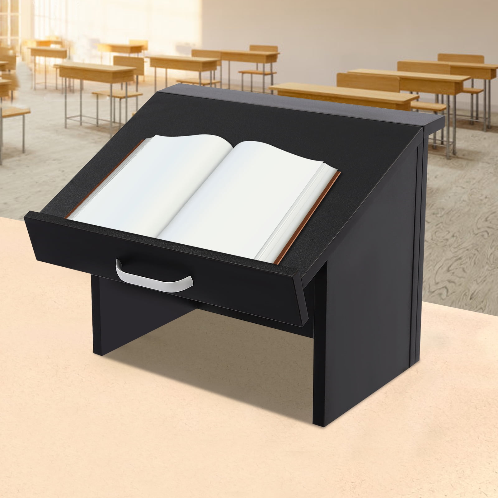 Miumaeov Foldable Tabletop Podium Portable Presentation Podium with ...