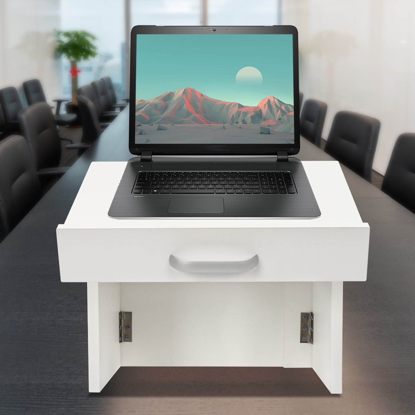 Miumaeov Foldable Tabletop Podium Portable Presentation Podium with ...