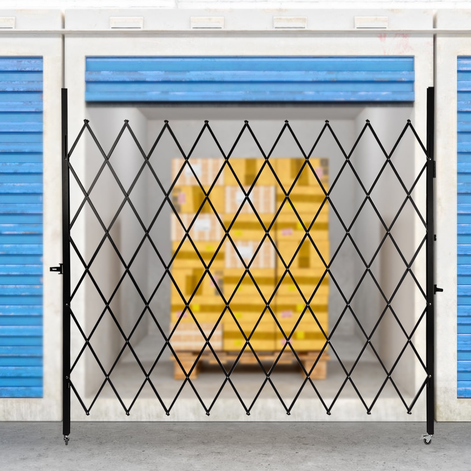 Miumaeov Folding Security Gate Metal Expandable Barricade Gate with ...