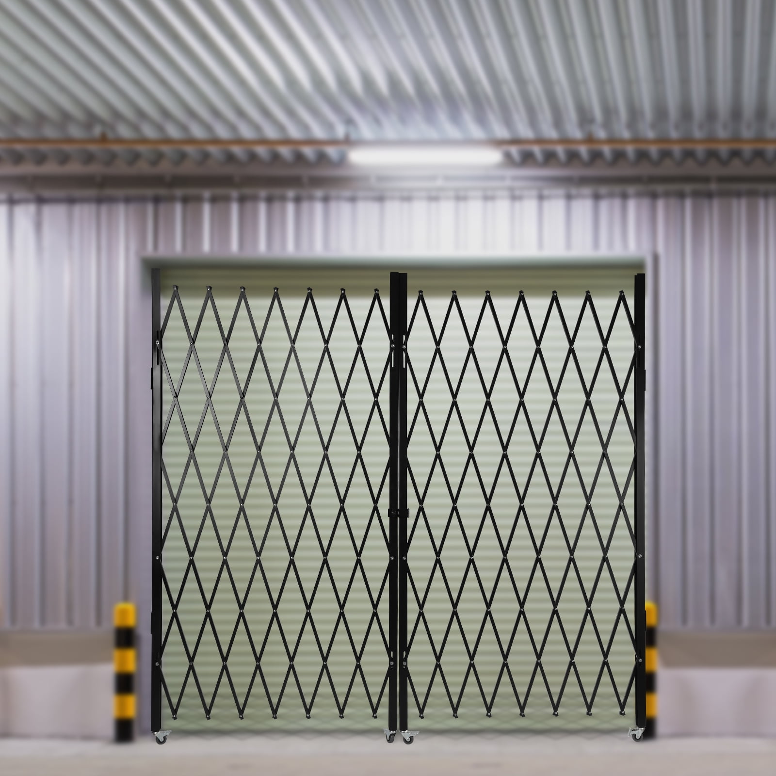 Miumaeov Folding Security Gate Metal Expandable Barricade Gate with ...