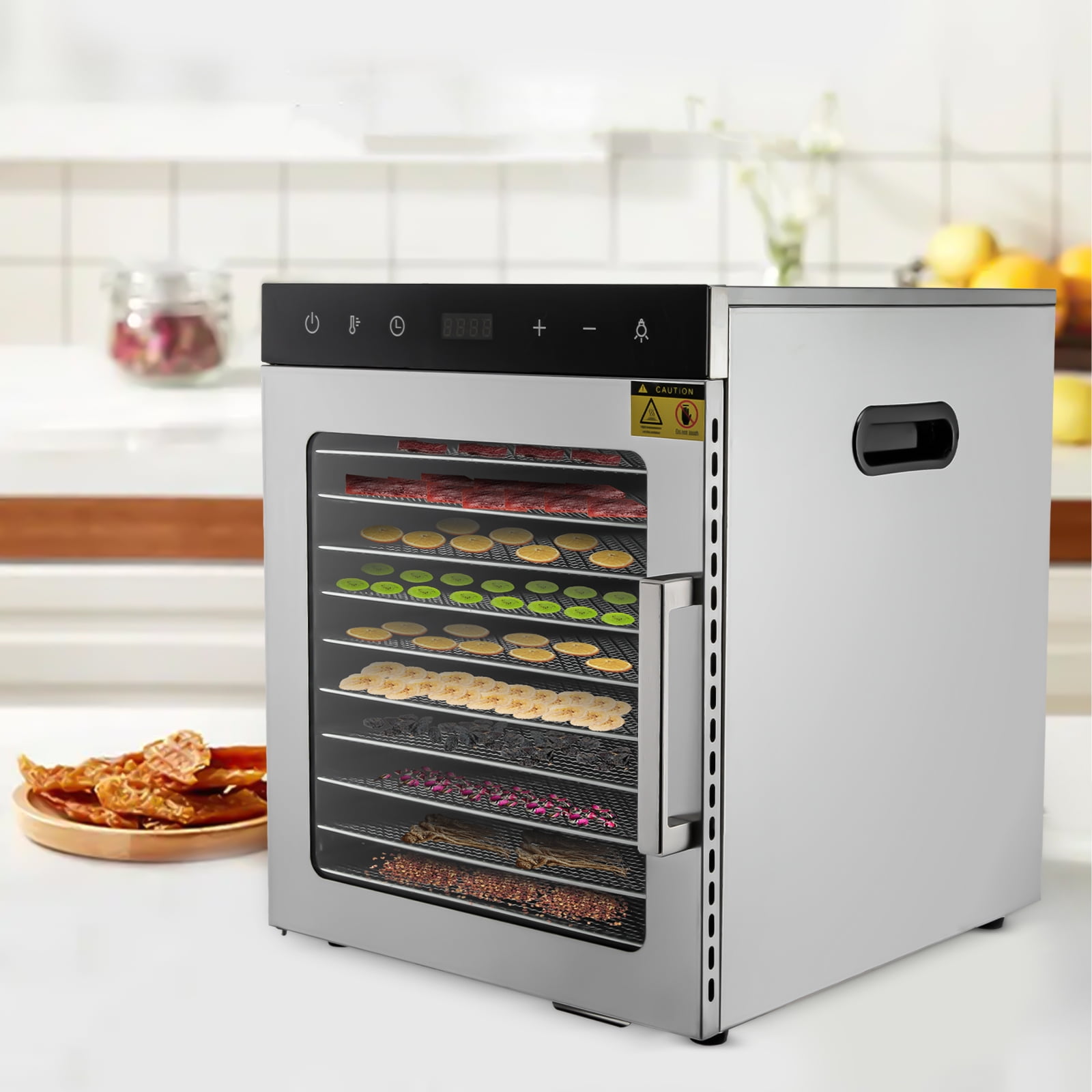 Miumaeov Food Dehydrator with Adjustable Timer and Temperature Control ...