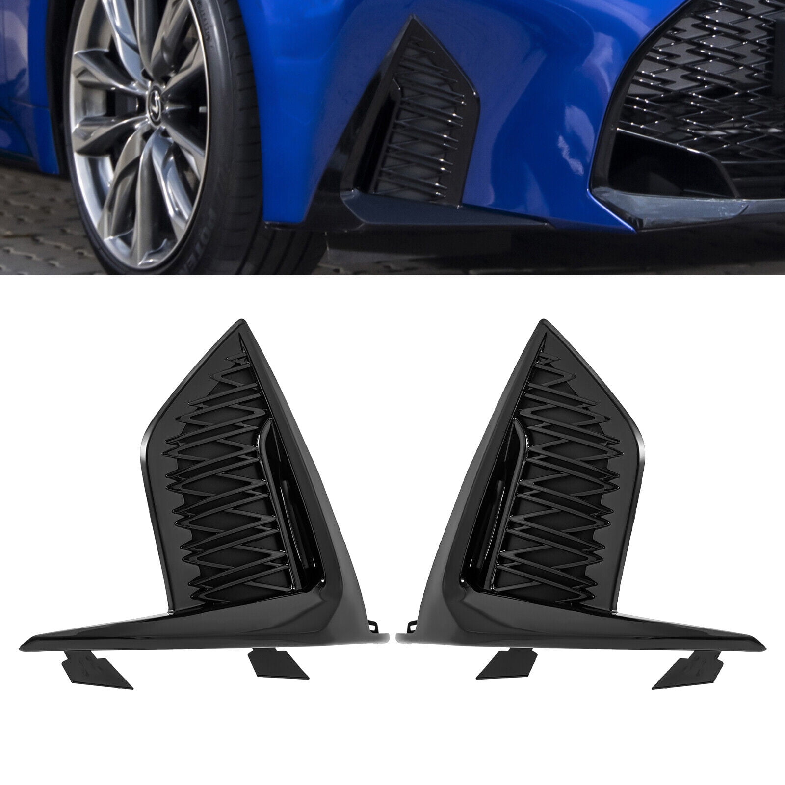 Miumaeov For 2021 2022 LEXUS IS300 IS350 Fog Light Cover Front Lower ...