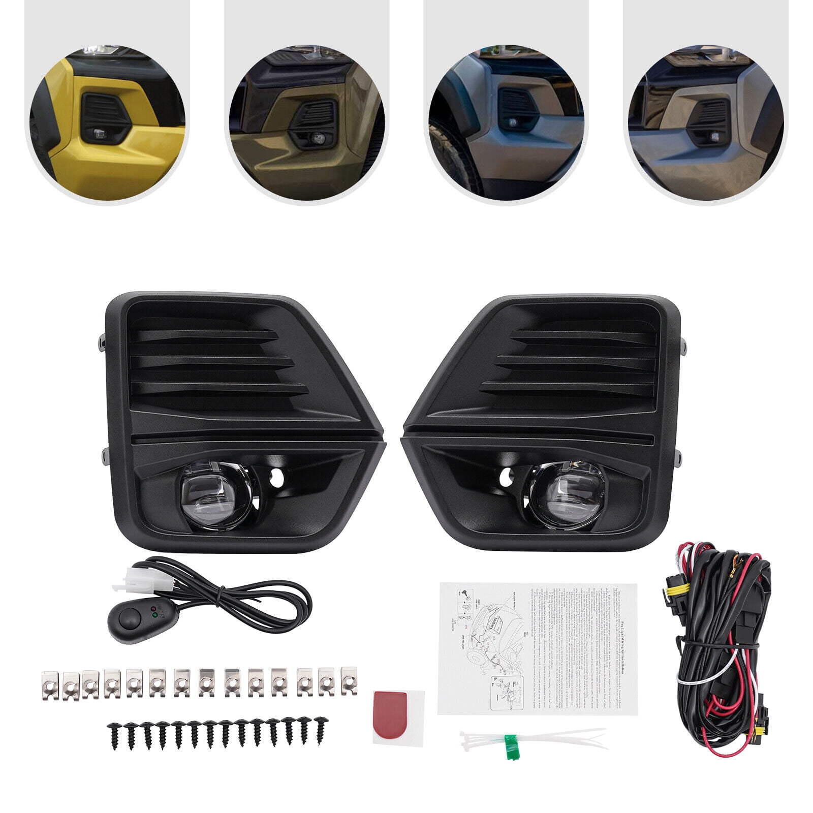 Miumaeov For Chevrolet Colorado 2023 2024 LED Fog Lights Kit Driving ...