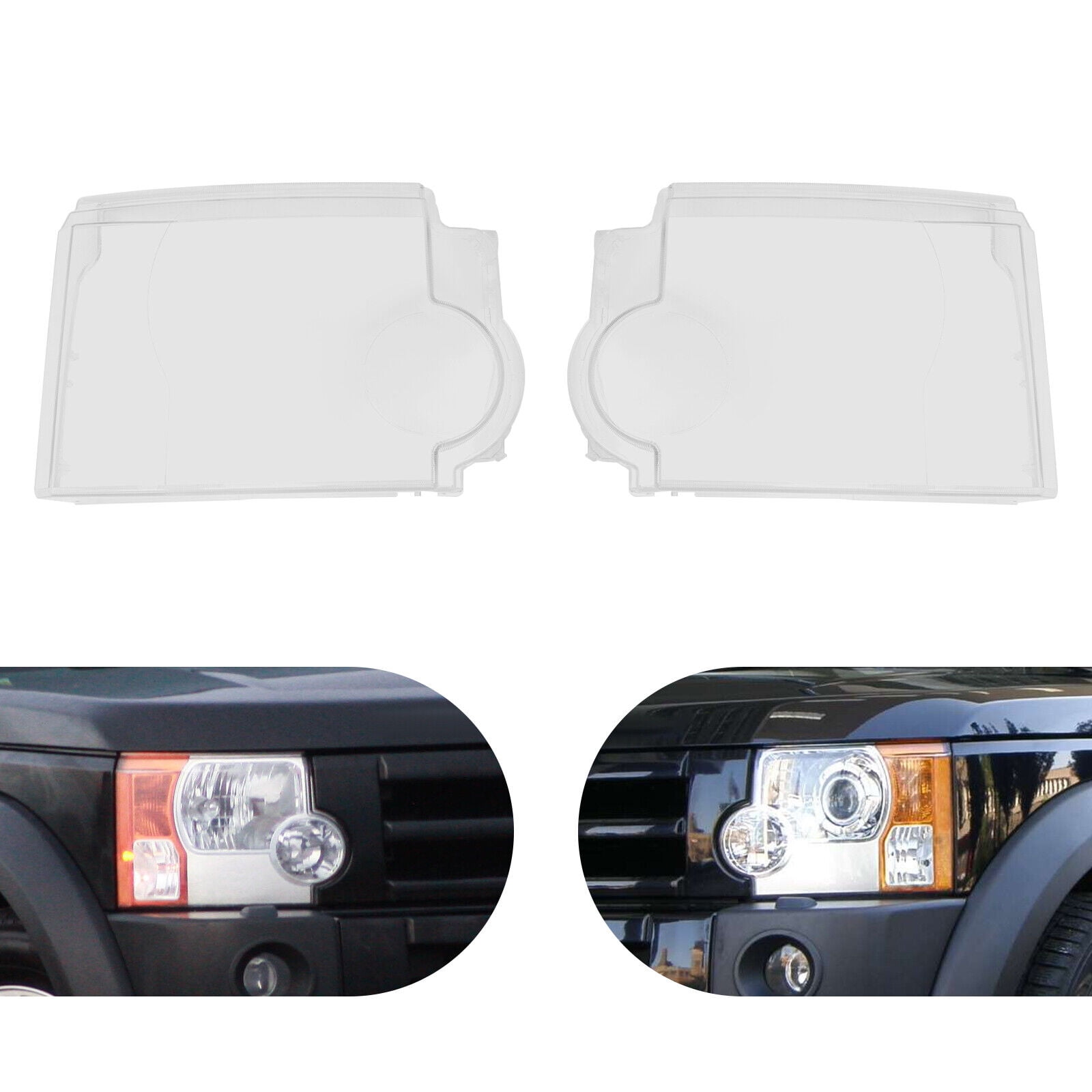 Miumaeov For Land Rover Discovery 3 LR3 2005-2009 Left & Right Headlamp ...