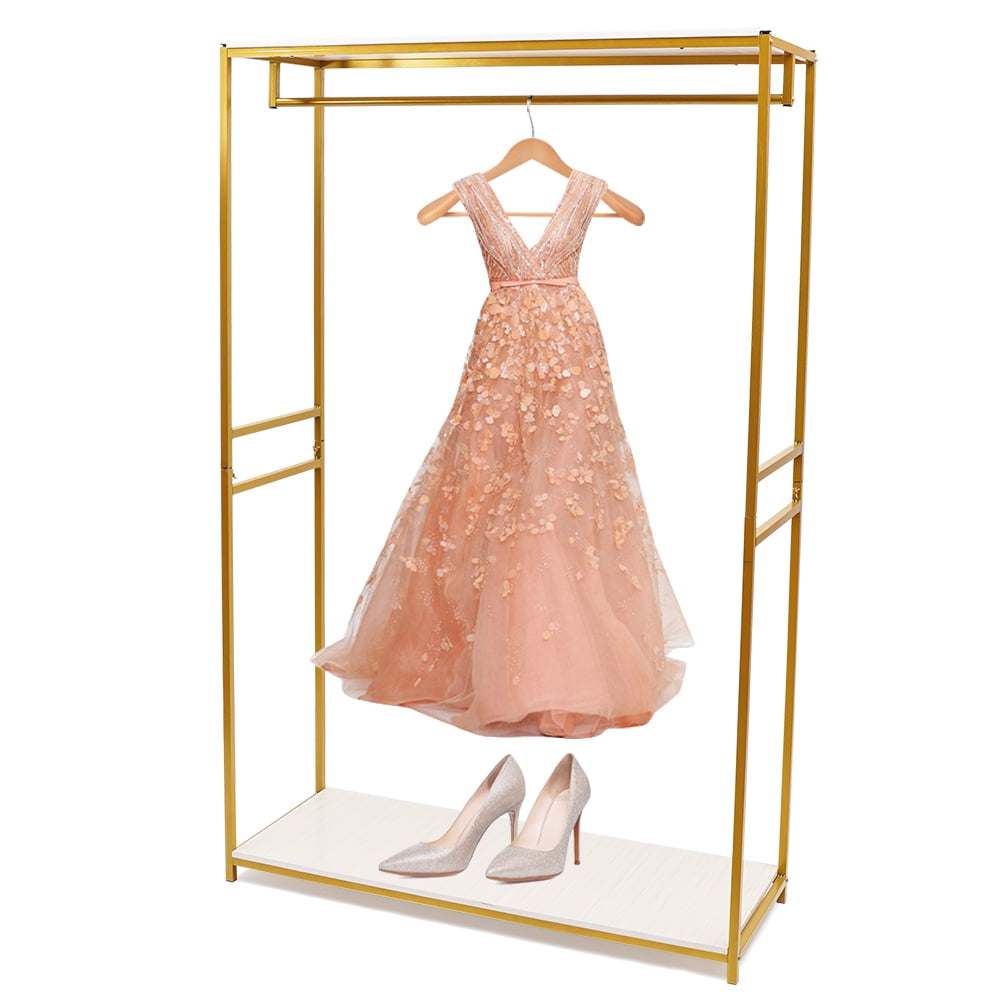 Miumaeov Free Standing Modern Clothes Rack Heavy Duty Iron Wedding ...