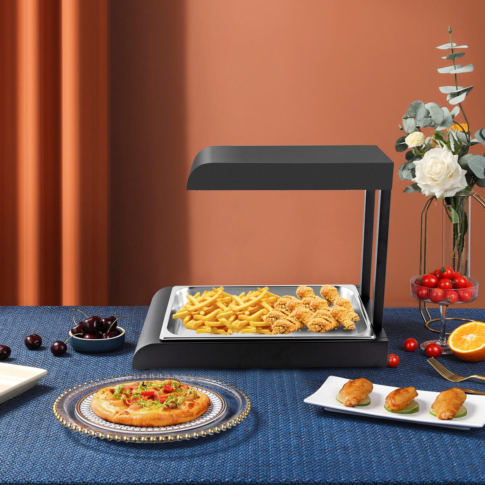 Miumaeov French Fry Food Warmer Commercial Heat Lamp with Removable ...