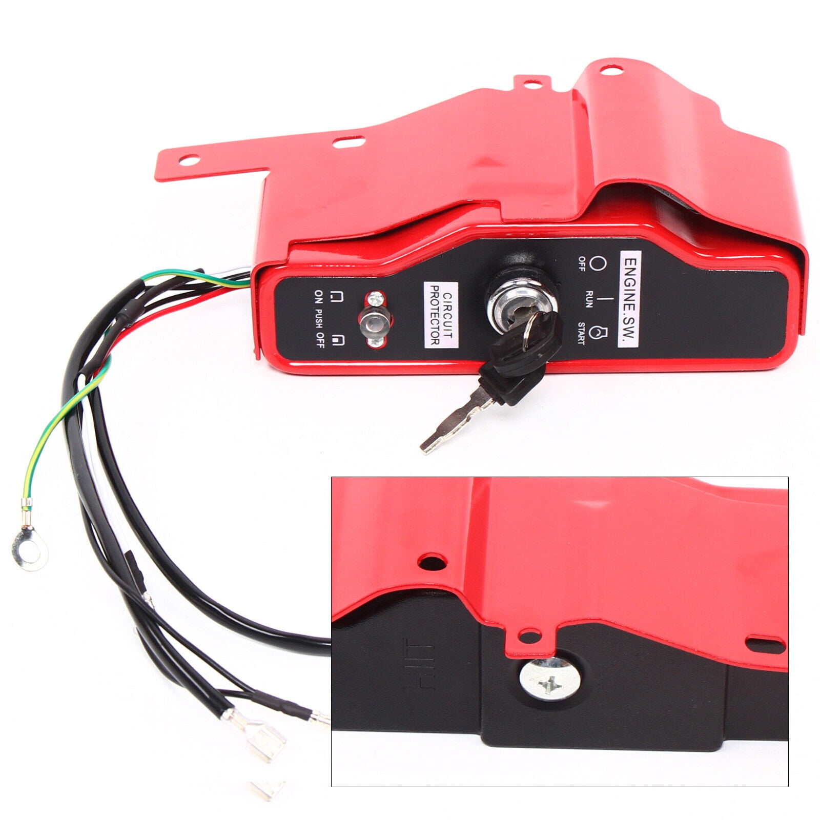 Miumaeov Gas Engine Ignition Switch Box With Keys For Honda GX610 18HP ...