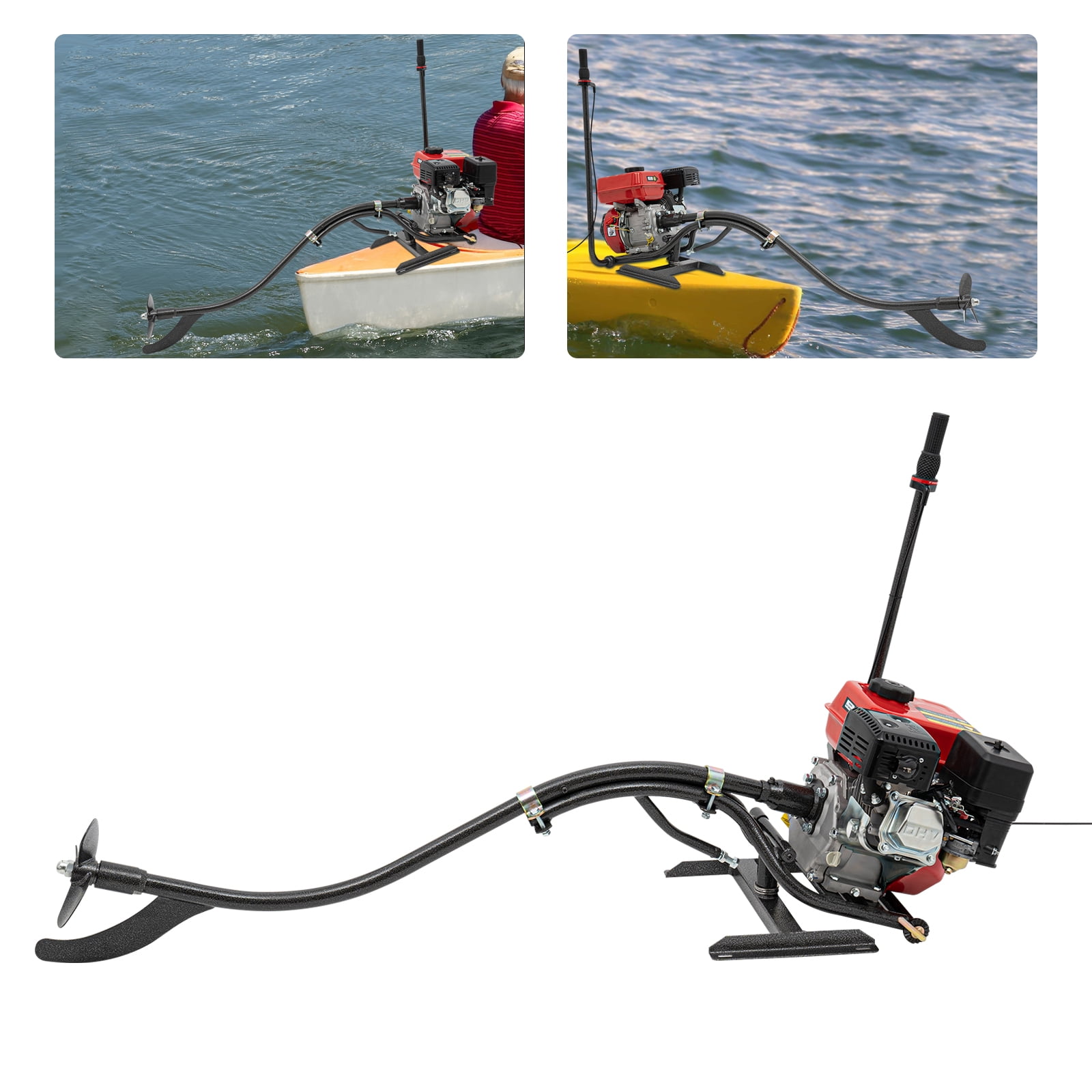 Miumaeov Gasoline Boat Engine Motor 4 Stroke 7.5HP Inflatable Fishing ...