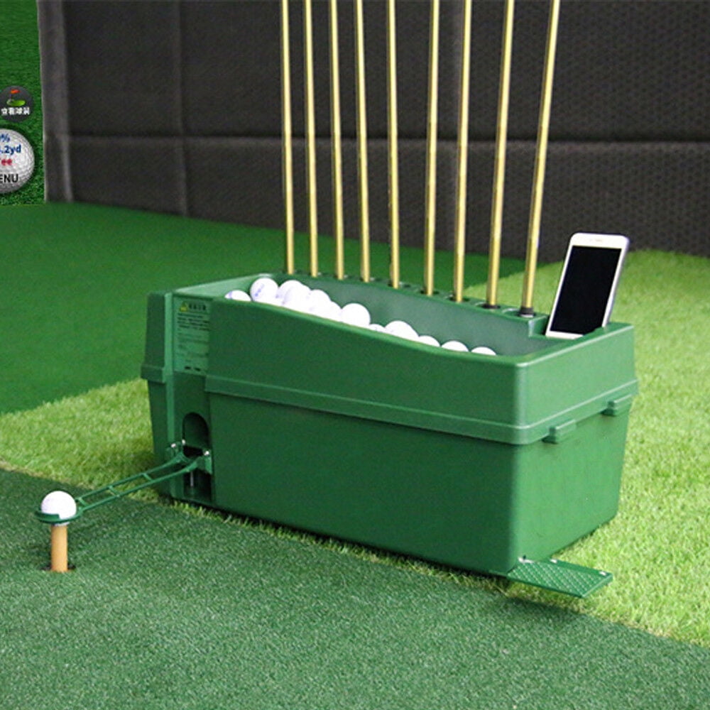 Miumaeov Golf Ball Dispenser Auto Tee Up Machine Golf Club Organizer ...
