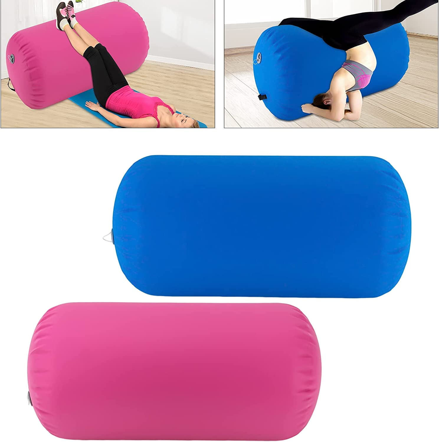 Miumaeov Gymnastics Roller Barre Kit Air Mat Inflatable Tumbling Barre ...