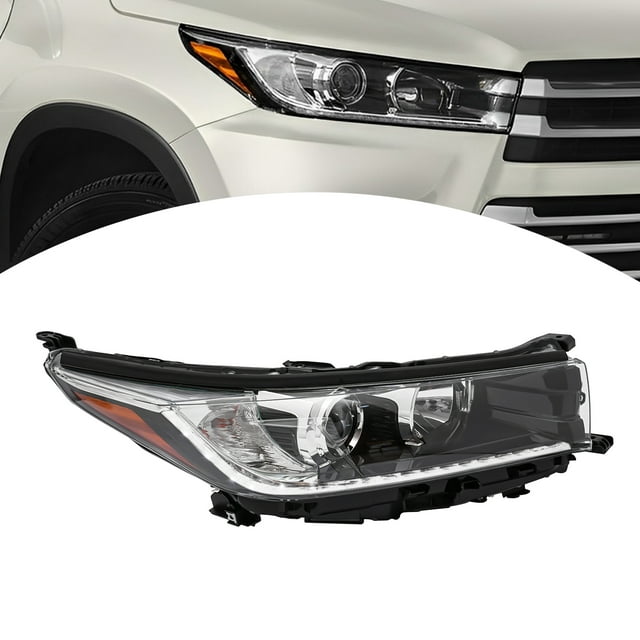 Miumaeov Halogen Headlight for 2017 2018 2019Toyota Highlander ...
