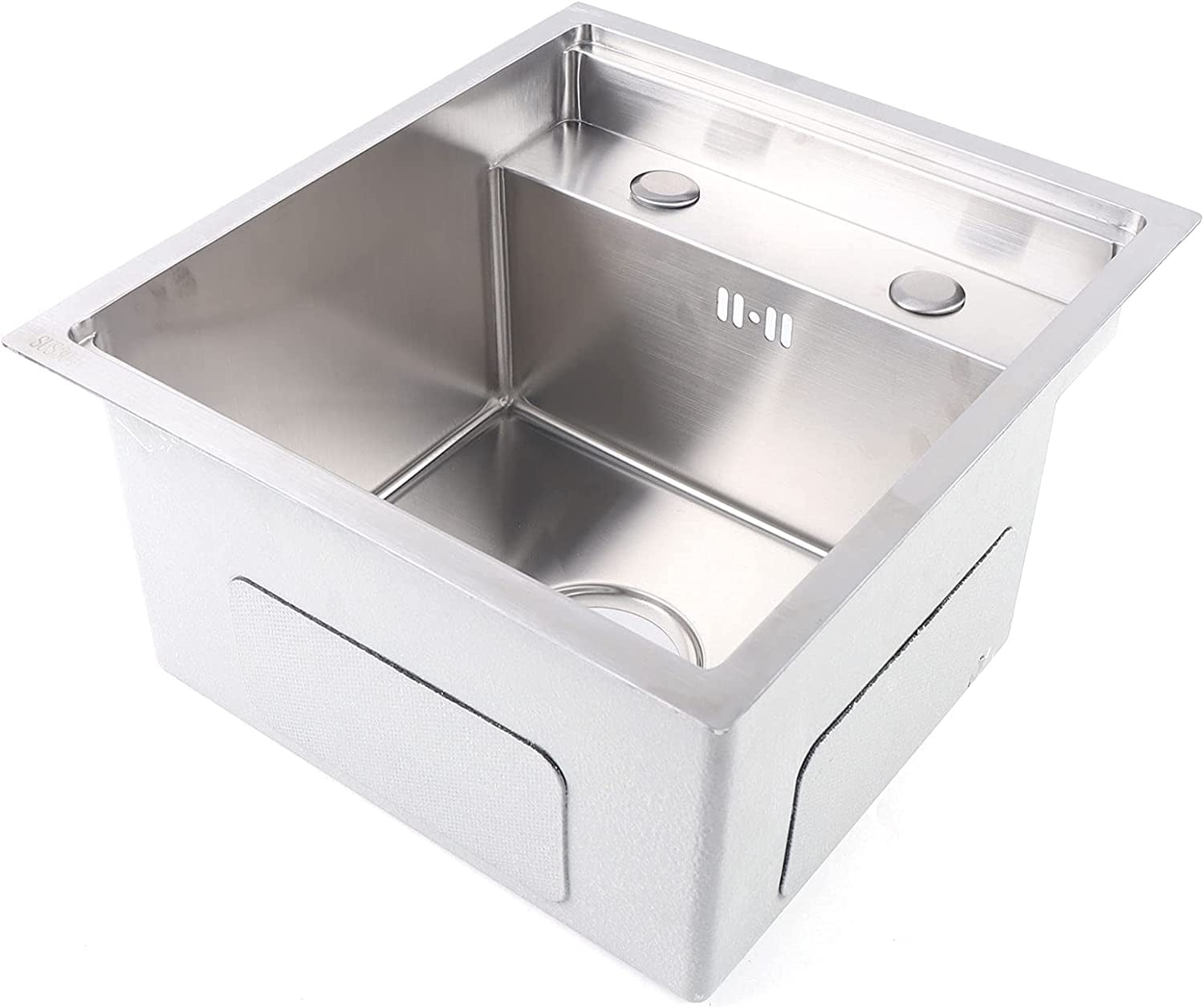 Miumaeov Hidden Kitchen Sink Single Bowl Bar Stainless Steel Catering ...