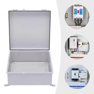 Miumaeov Junction Box, Hinged Cover Stainless Steel Latch Project Box ...