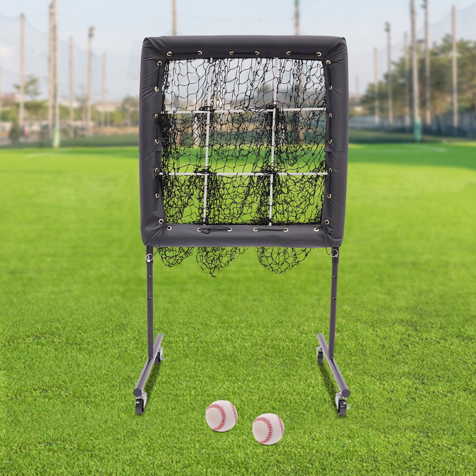 Miumaeov Hitting Pitching Practice Baseball Training Net Baseball Train ...