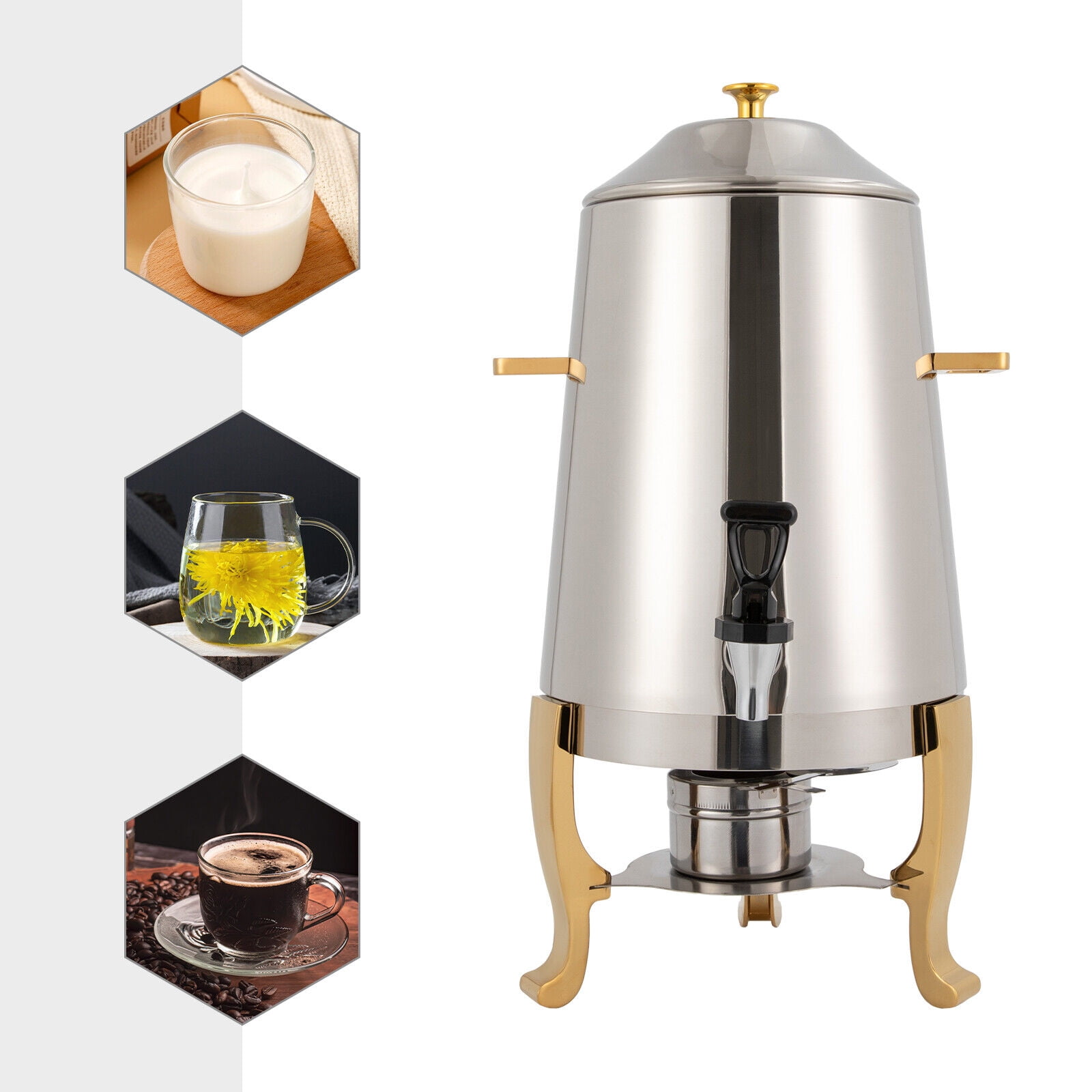 Miumaeov Hot Water Dispenser Stainless Steel Coffee Tea Chafer Urn Hot ...