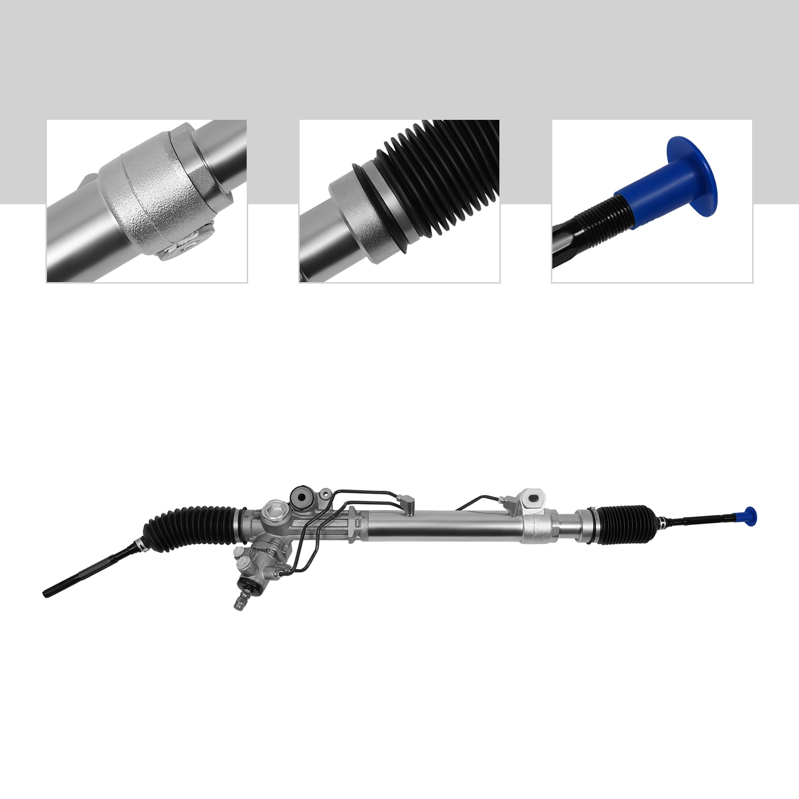 Miumaeov Hy-dra-ulic Power Steering Rack and Pinion Assembly Complete ...