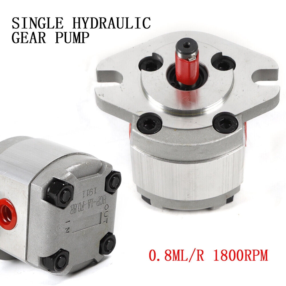 Miumaeov Hydraulic Gear Pump Flat Keyed Shaft SAE Flange Mounting Mini ...