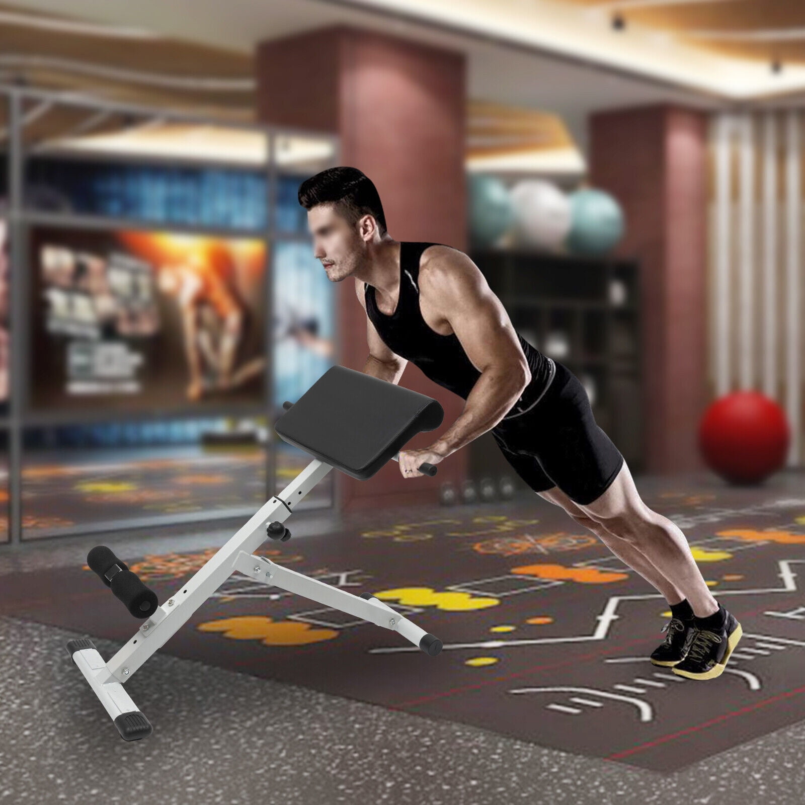 Miumaeov Hyperextension Bench Roman Chair Extension Abdominal Bench ...