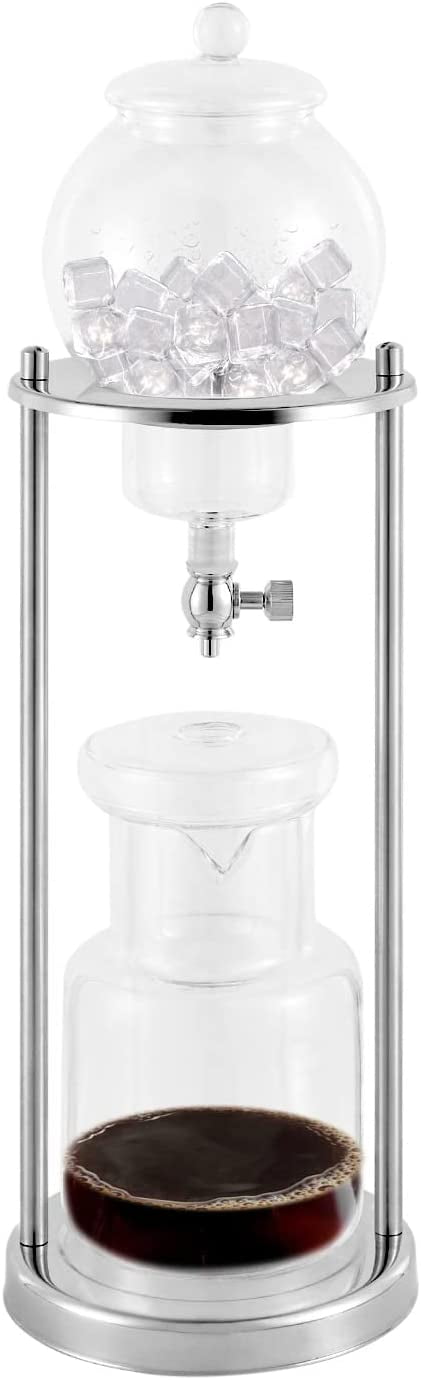 Miumaeov Iced Drip Coffee Maker,Cold Brew Drip Tower Iced Coffee Maker ...