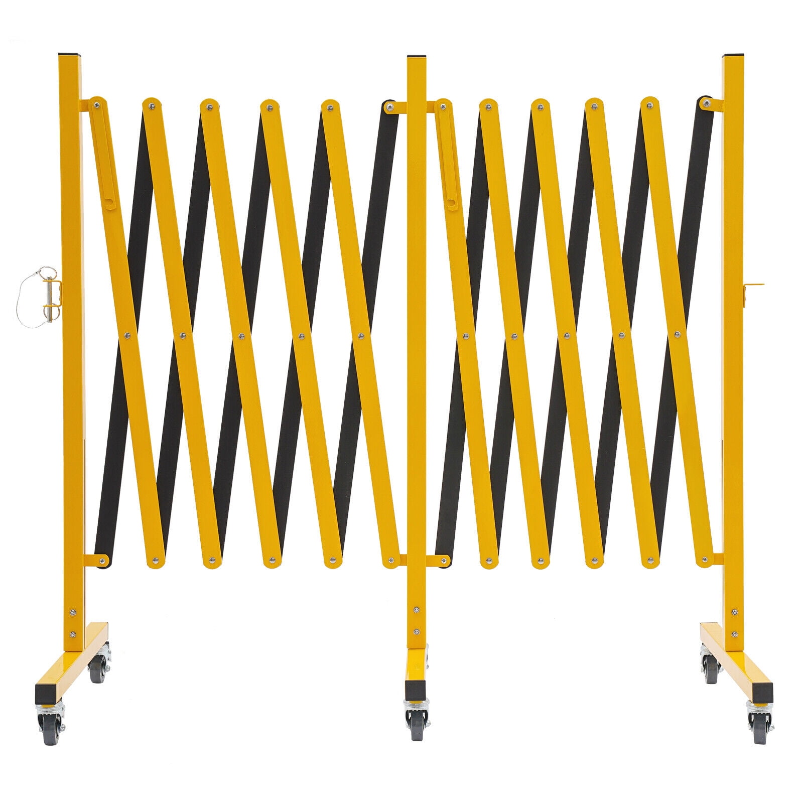Miumaeov Industrial Expandable Metal Barricade 16ft Adjustable Traffic ...